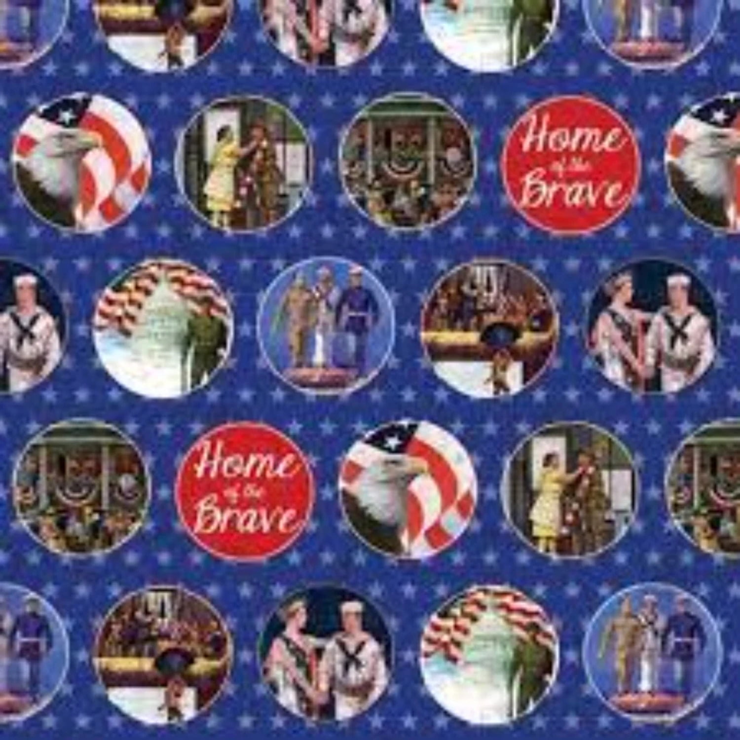 Springs Creative Sep Home of the Brave 100% Cotton Fabric sold by the ...