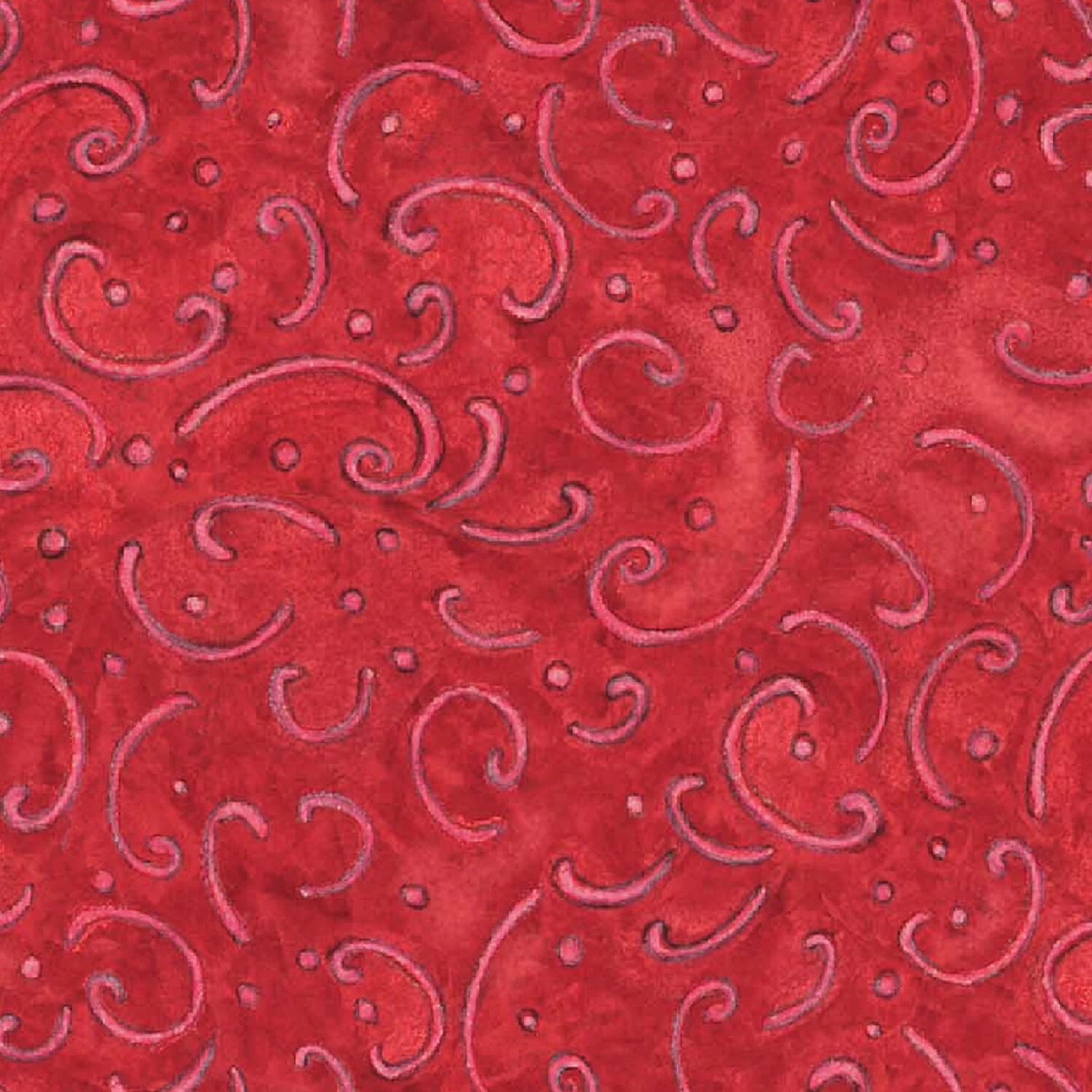 Springs Creative, Calico Red Scroll, Susan Winget, 100% Cotton ...