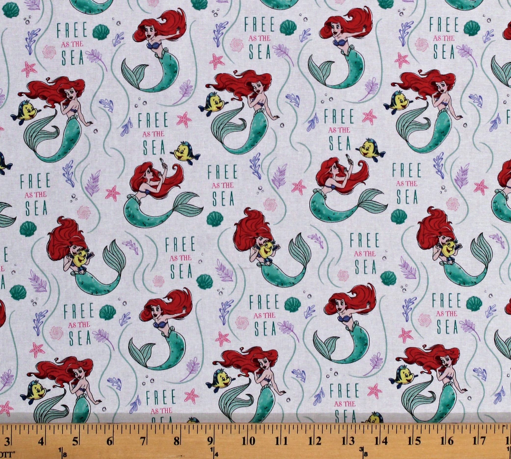 The Little Mermaid Fabric