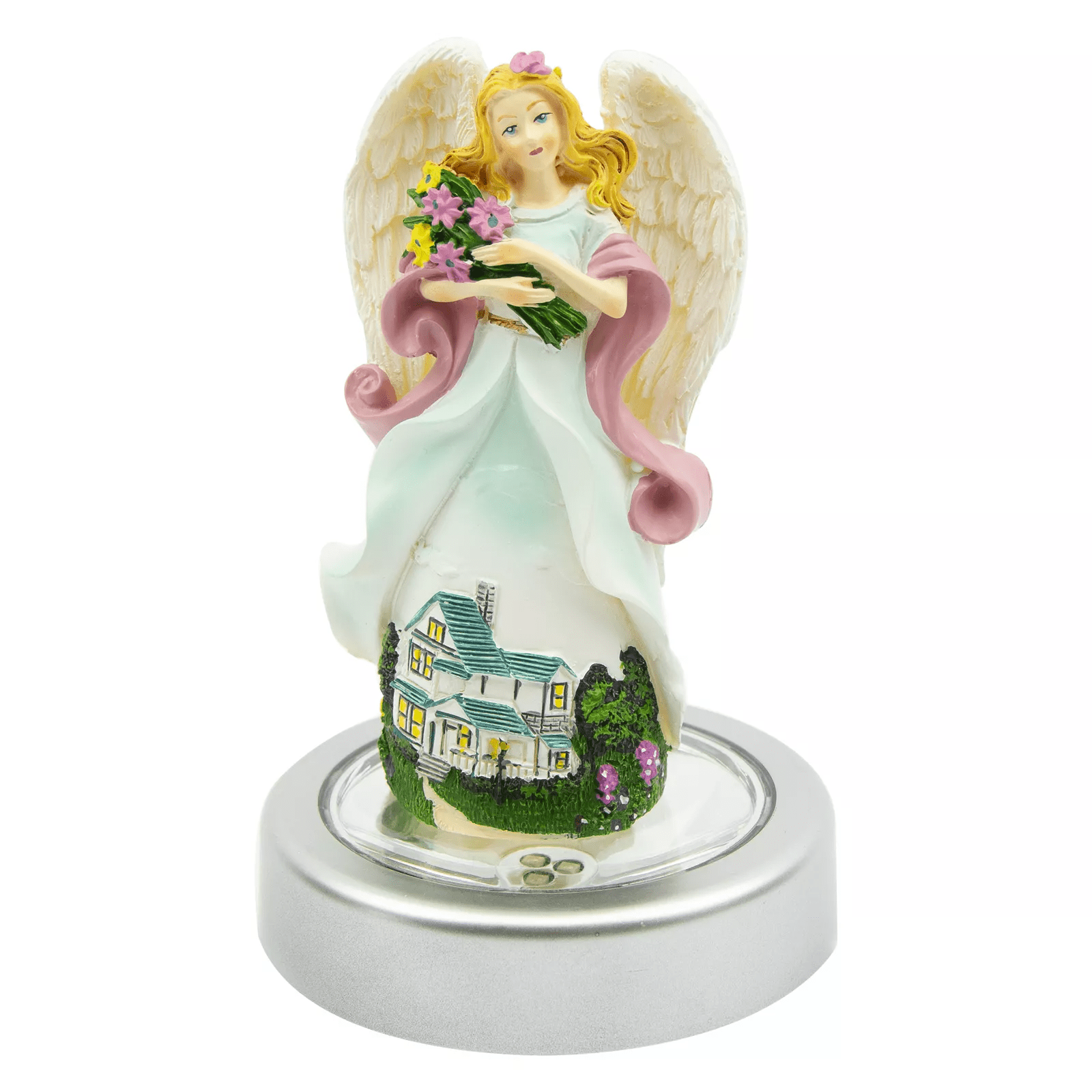 Springs Grace Angel 5" Resin Figurine with Color Changing Illuminated ...