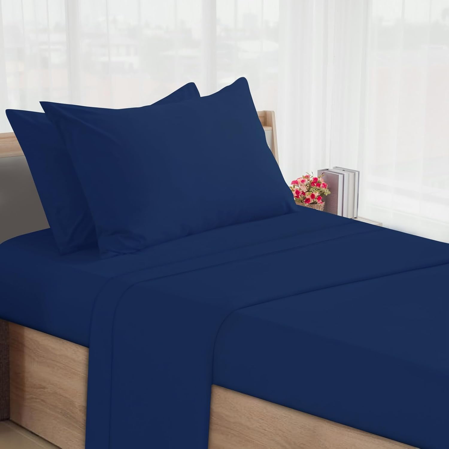 Springspirit 30" x 75" x 9" Cot Sheets, 4-Piece Set, Fitted Sheets for ...