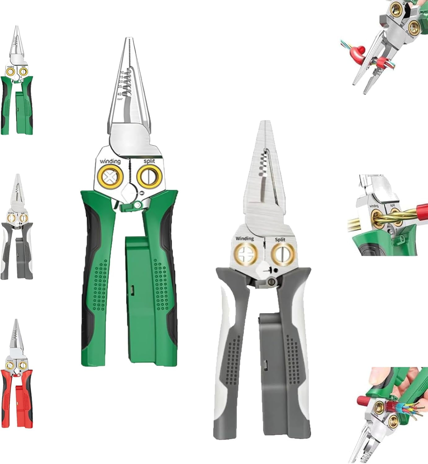 Springtek 8 in 1 Wire Stripper Twisterm, 8-in-1 Multifunctional Folding ...