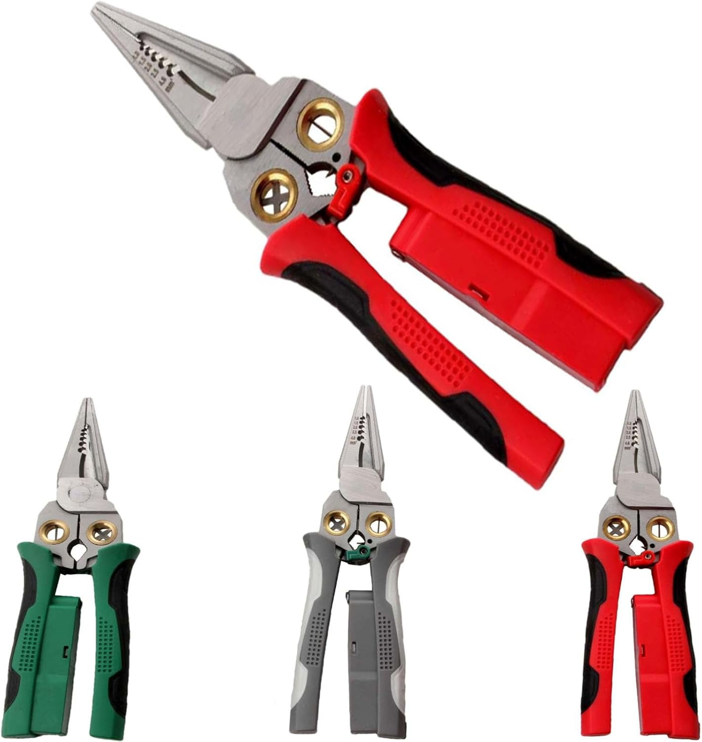 Springtek 8 In 1 Wire Stripper, Wire Stripping Tool with Voltage Tester ...