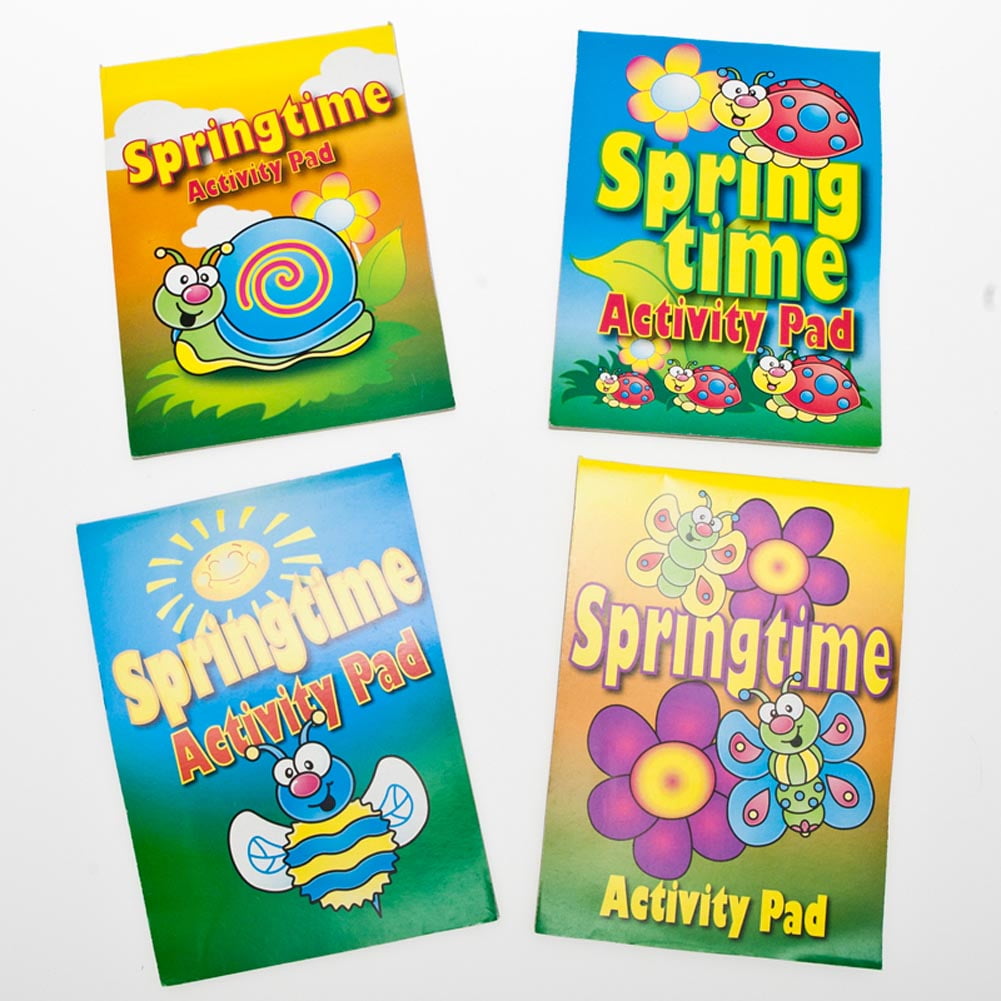 Springtime Activity Pad Assortment - Stationery - 12 Pieces - Walmart.com