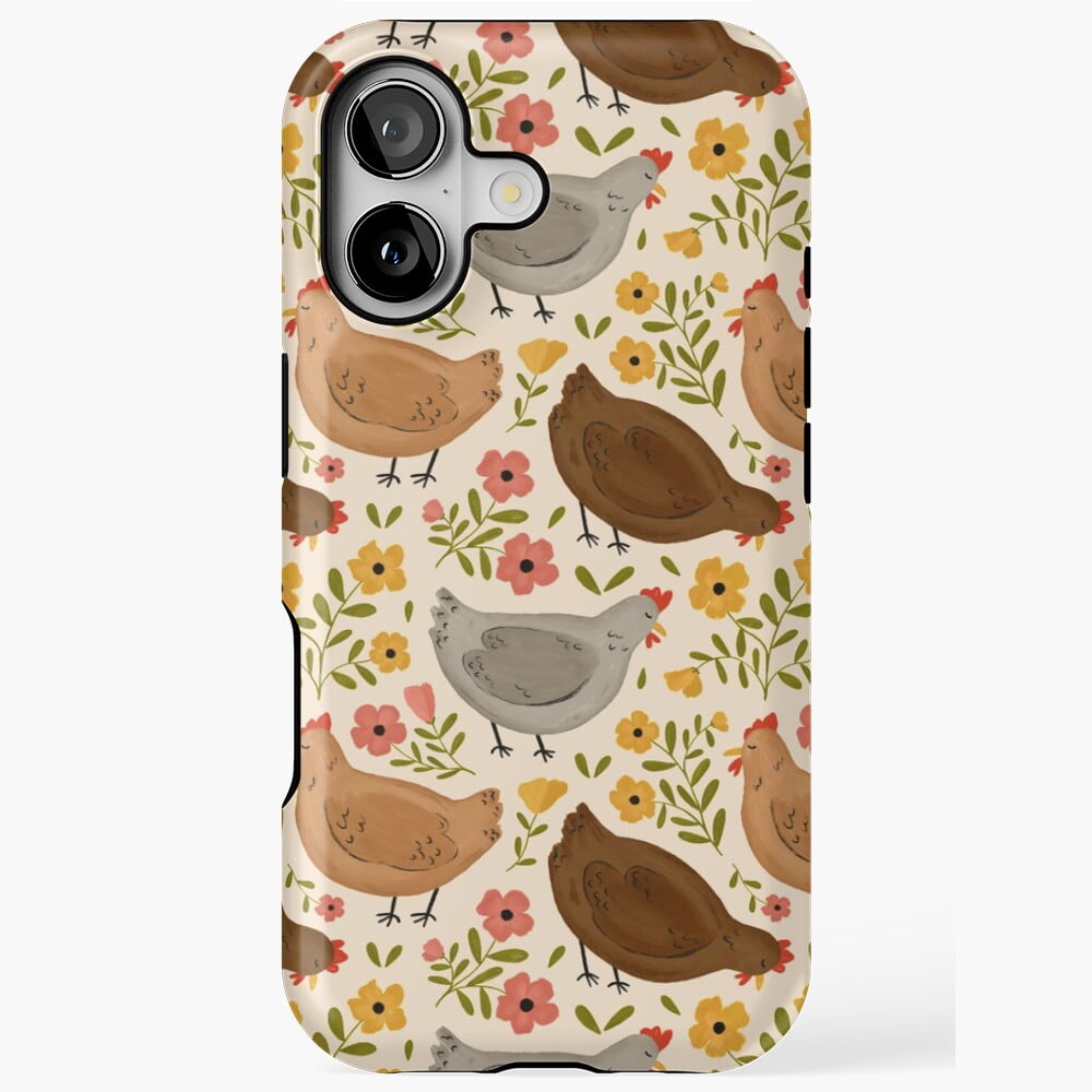 Springtime Chickens Farm Animal Art Compatible Phone Case for iPhone 11 ...