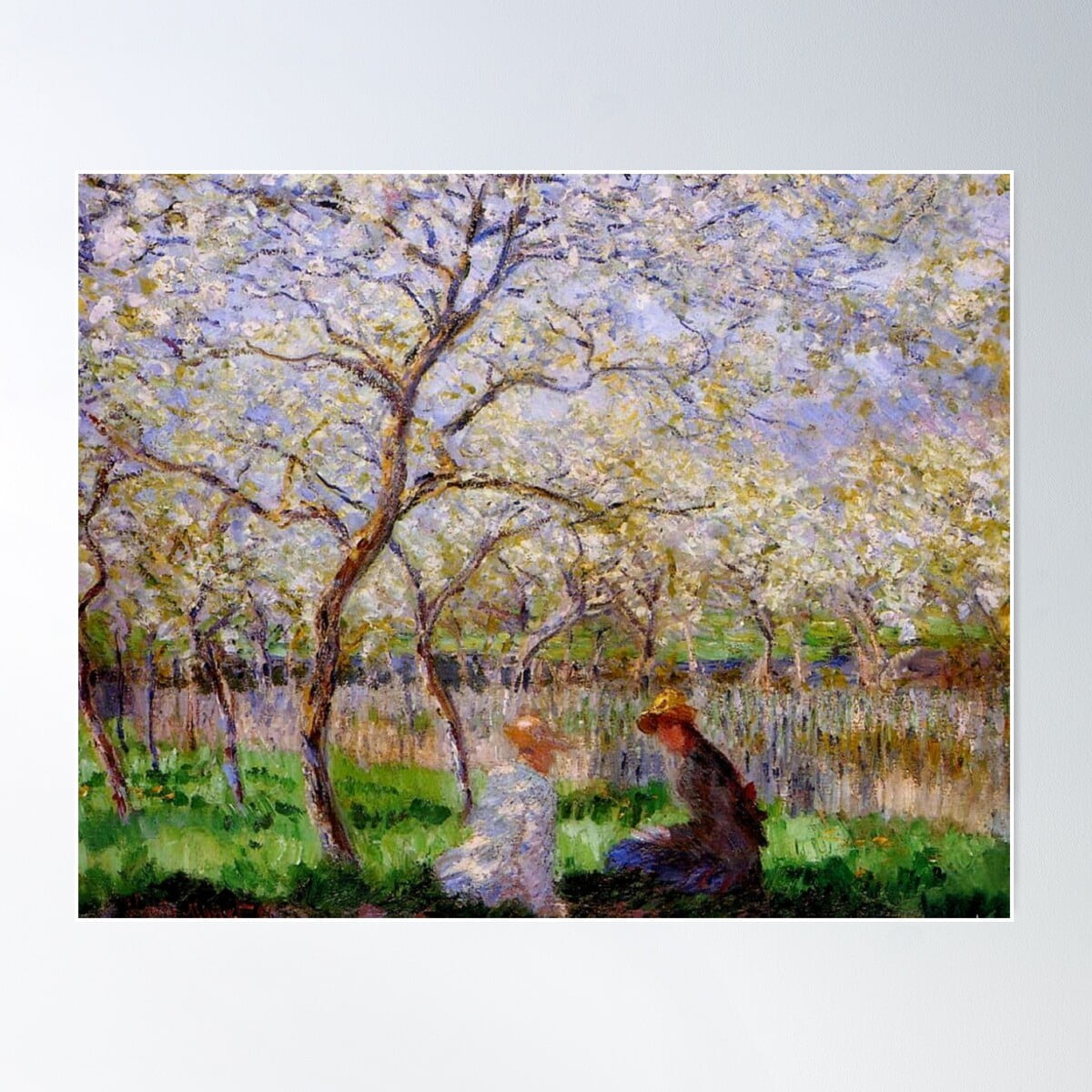 Springtime - Claude Monet (1886) Poster Wall Art, Modern Wall Decor For ...