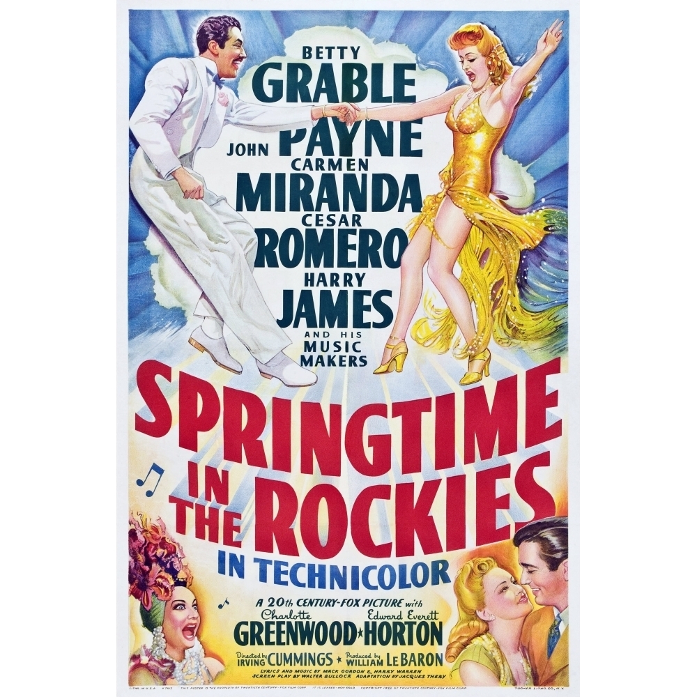 Springtime In The Rockies U Movie Poster Masterprint - Walmart.com