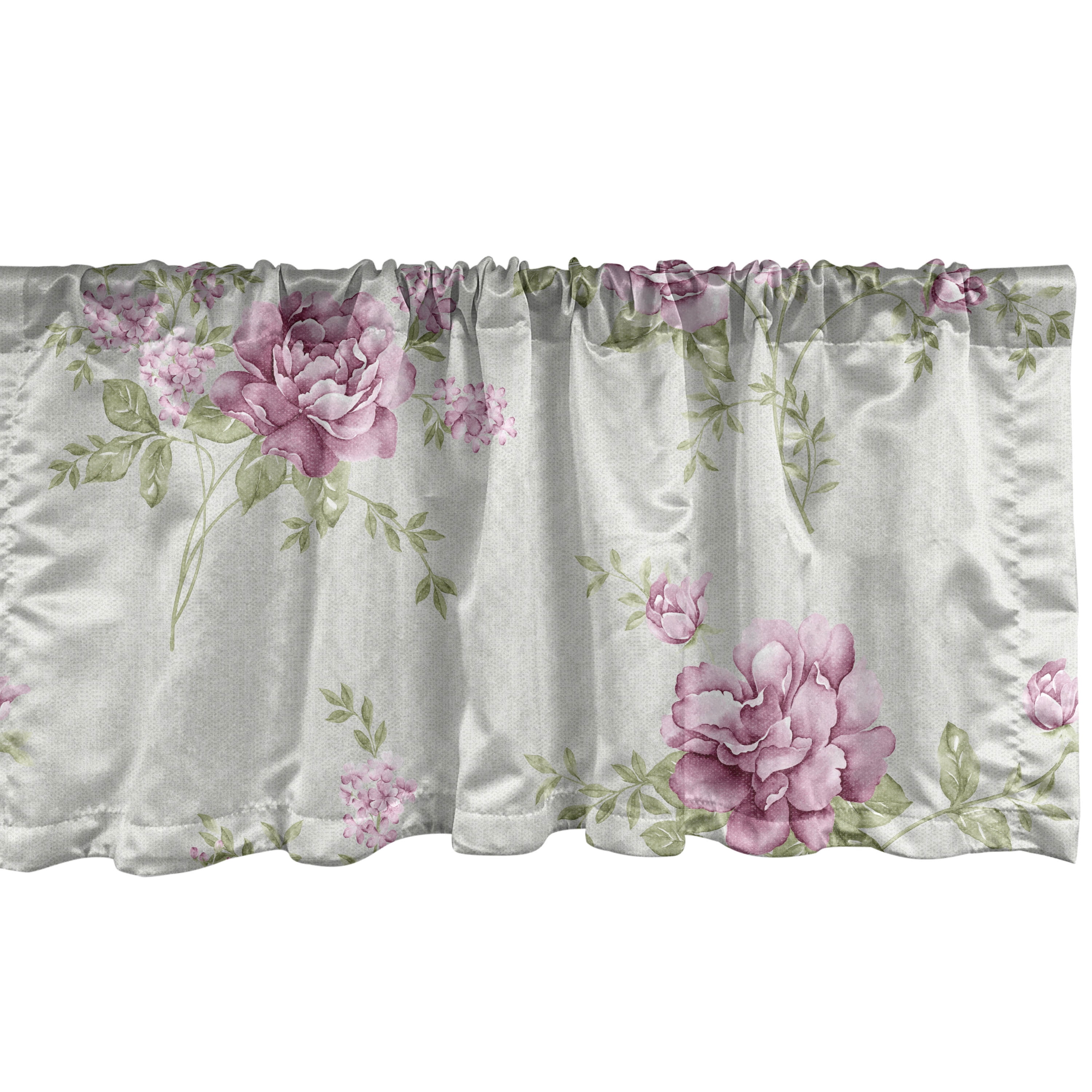 Springtime Window Valance, Neutral Colors Cottagecore British Garden ...