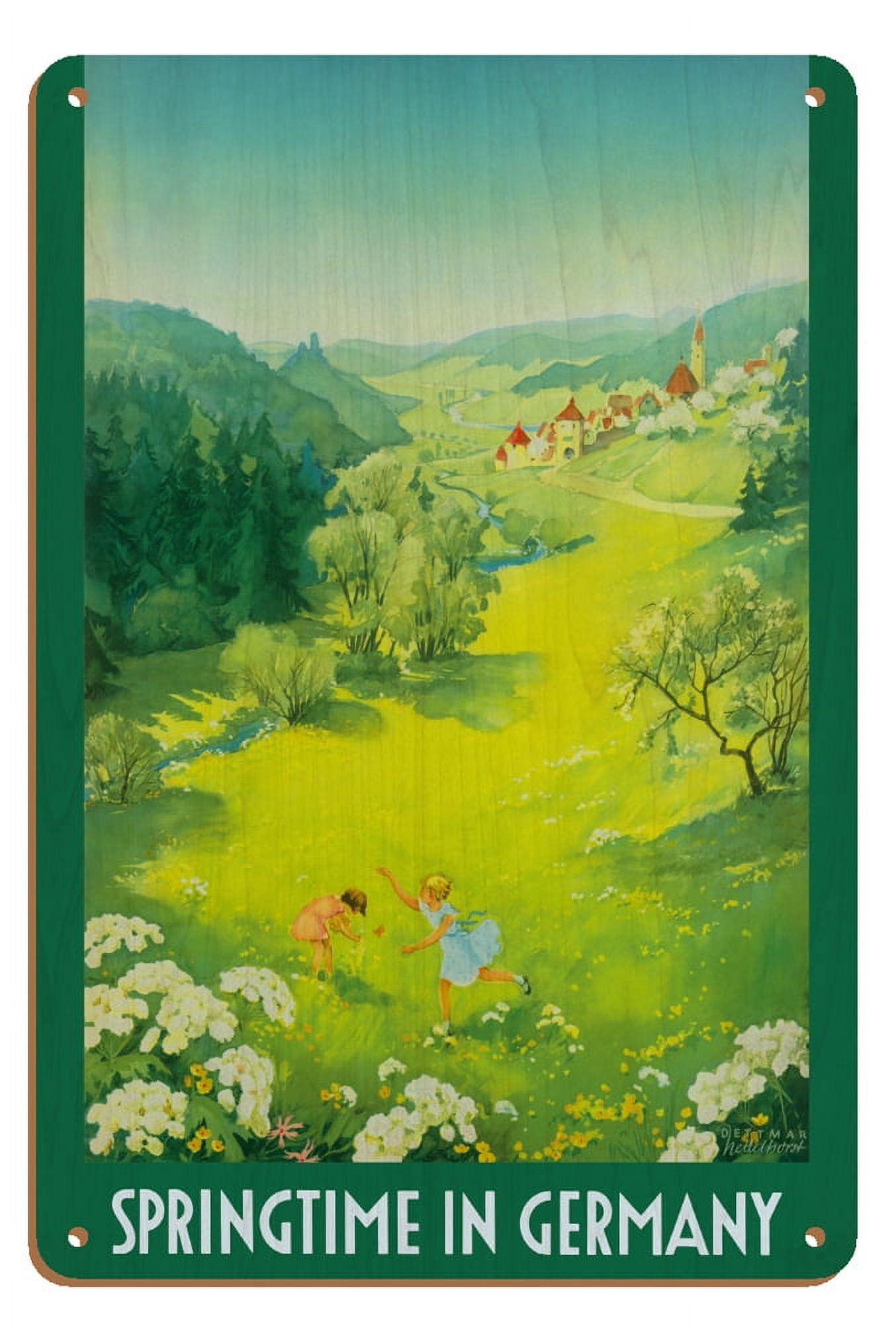 Springtime in Germany - Vintage Travel Poster by Dettmar Nettelhorst c ...