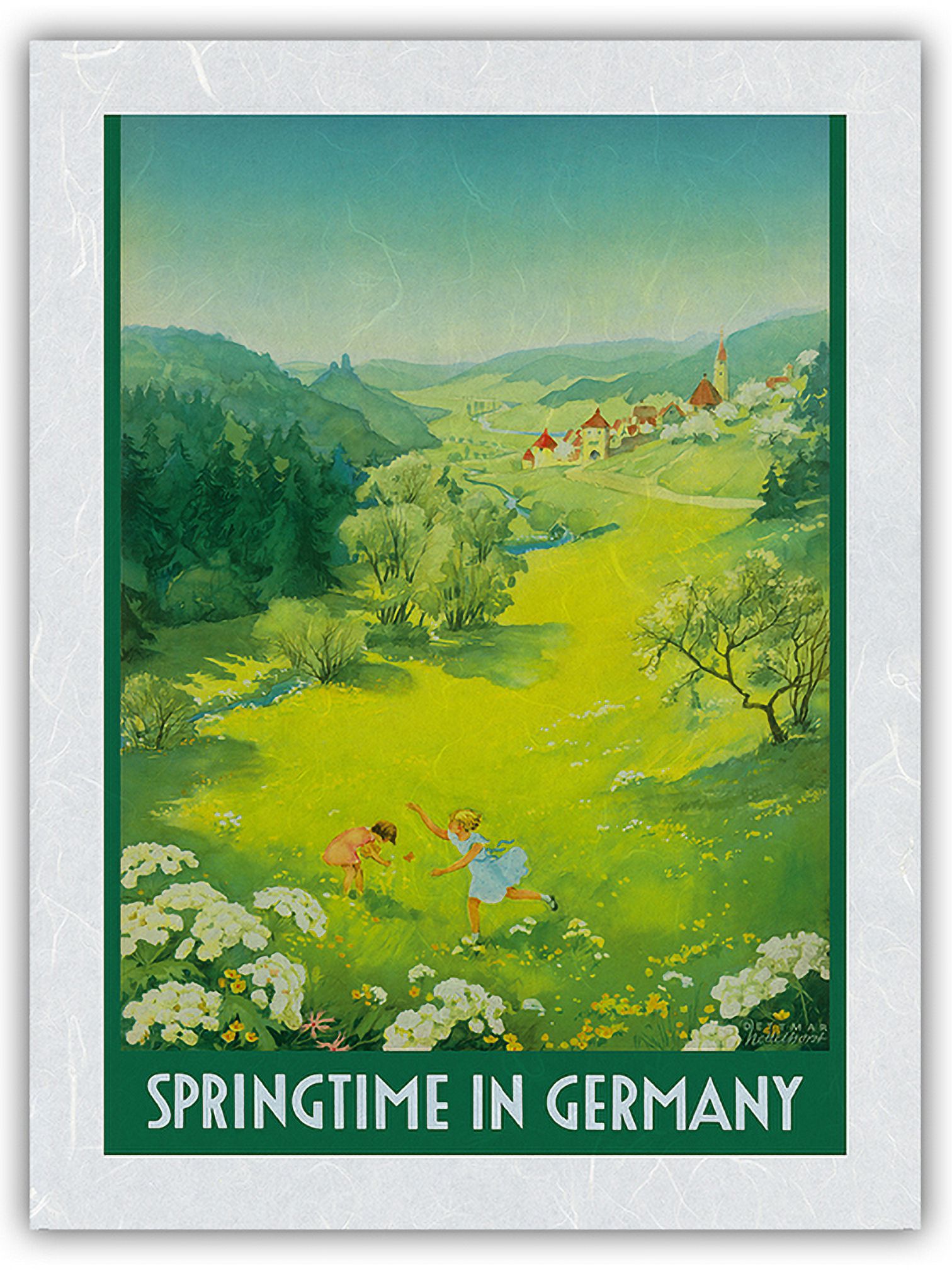 Springtime in Germany - Vintage Travel Poster by Dettmar Nettelhorst c ...