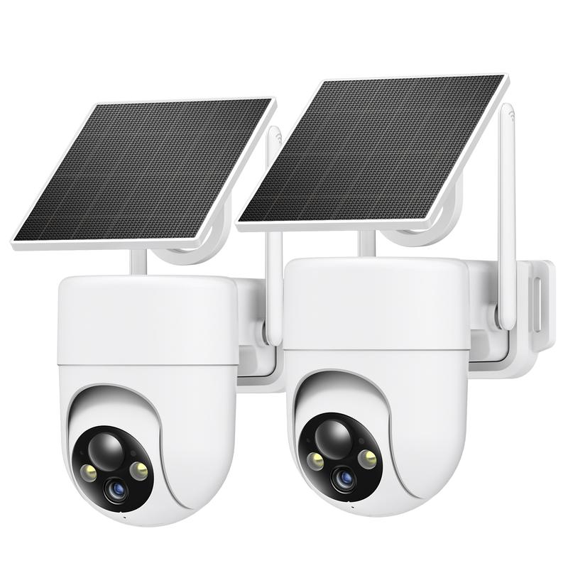 [Springtok] 2K Wi-Fi Only Solar Security Cameras Wireless with 360 ...