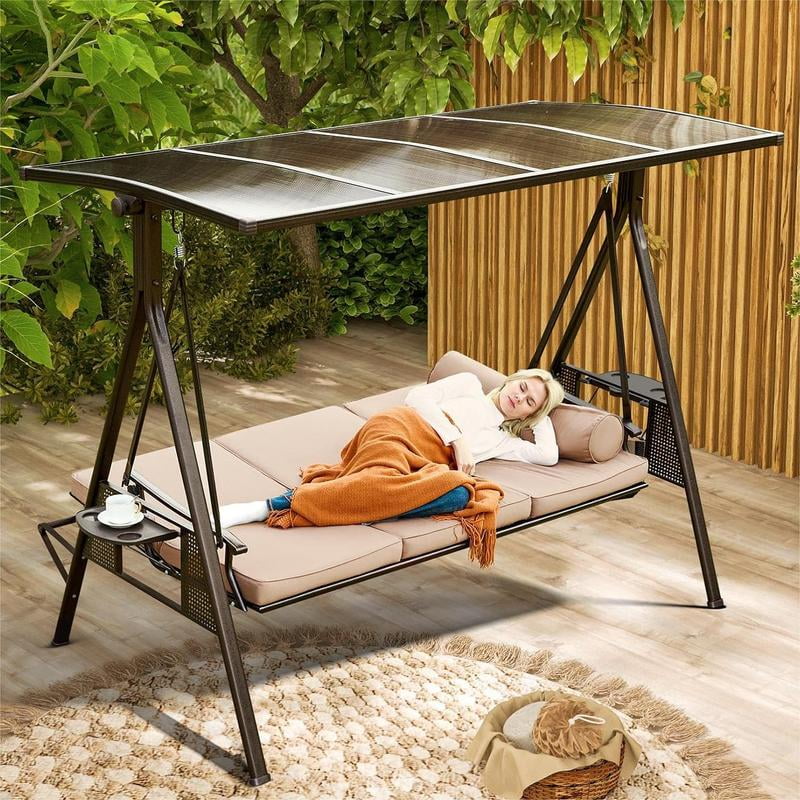 【Springtok】Outdoor Heavy Duty Porch Swing, Swing Chair Bed with ...