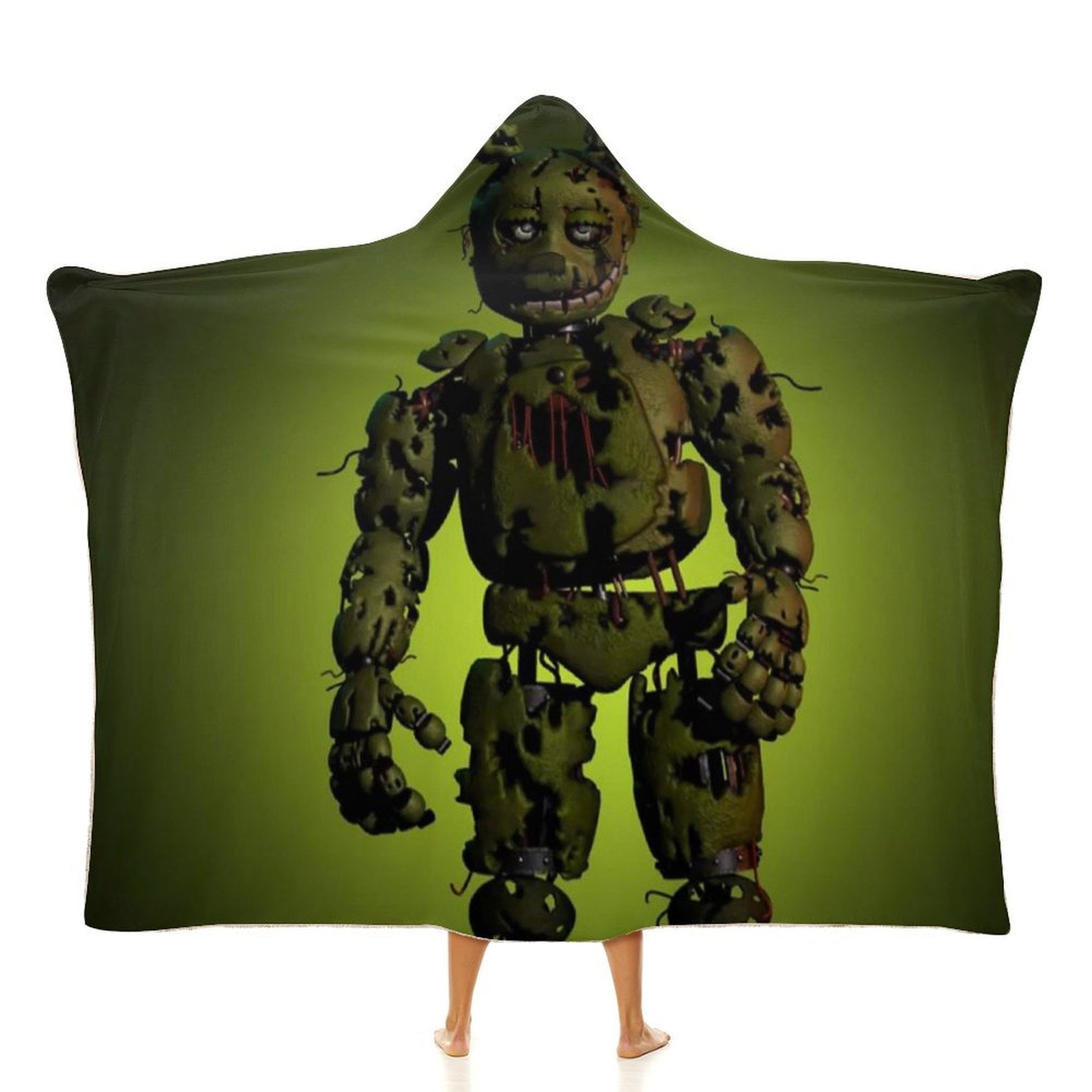 Springtrap FNAF Soft Fleece Warm Blanket Throw Fuzzy Wearable Blanket ...