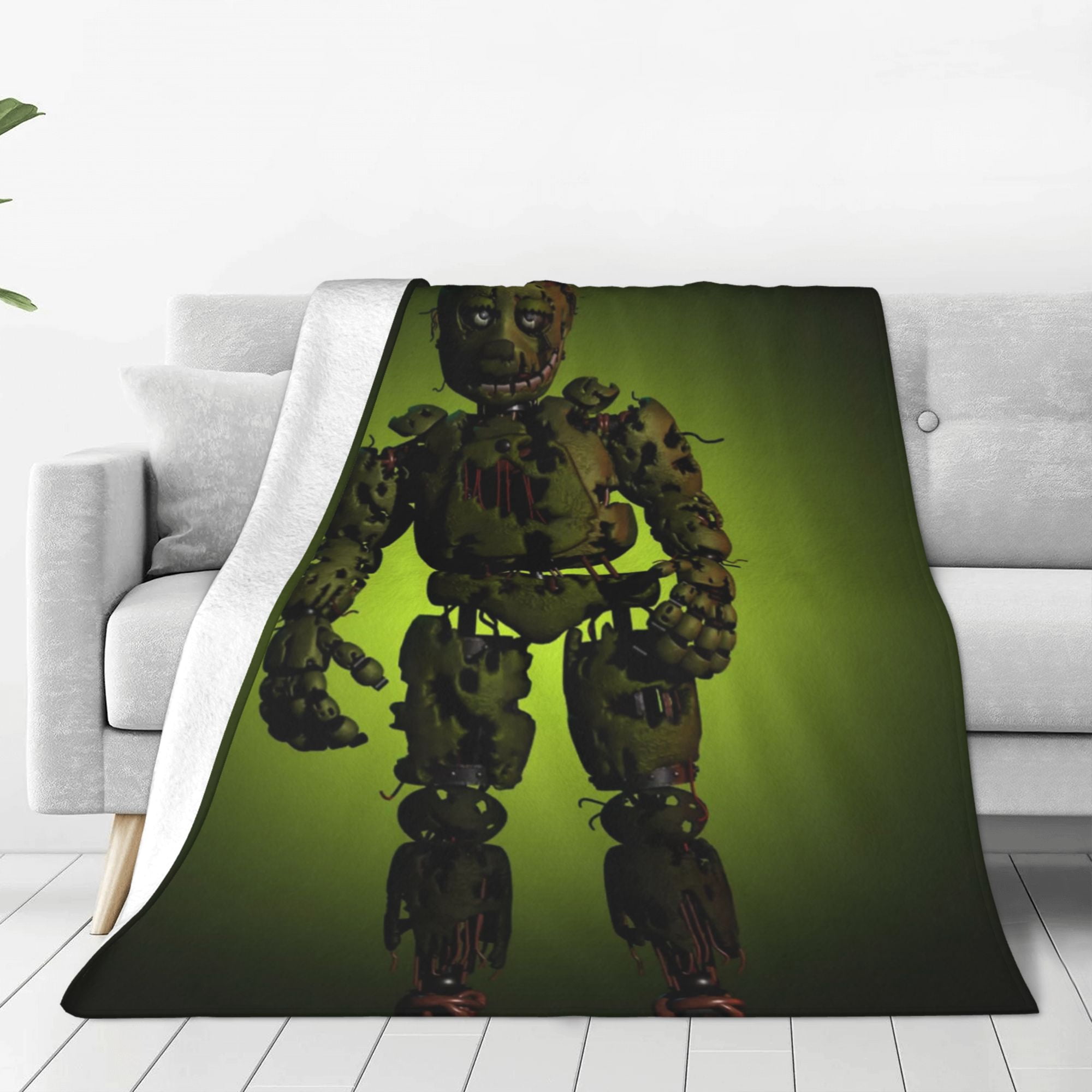 Springtrap Fnaf Soft Lightweight Bed Blankets Plush Fuzzy Cozy Blanket ...