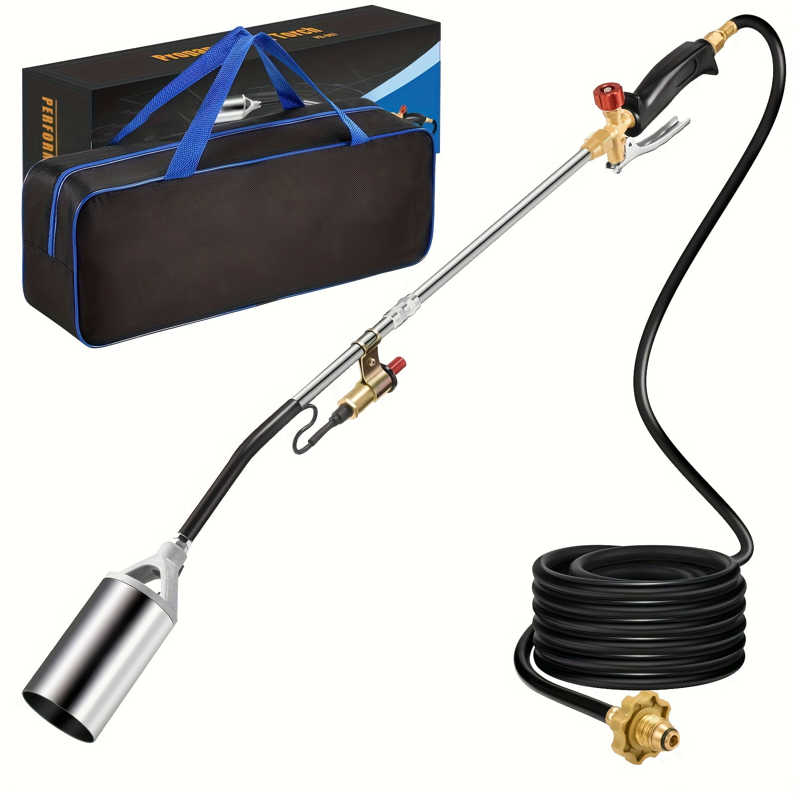 Springup Portable Propane Weed Burner Kit - 10ft Hose, Self-Igniter ...