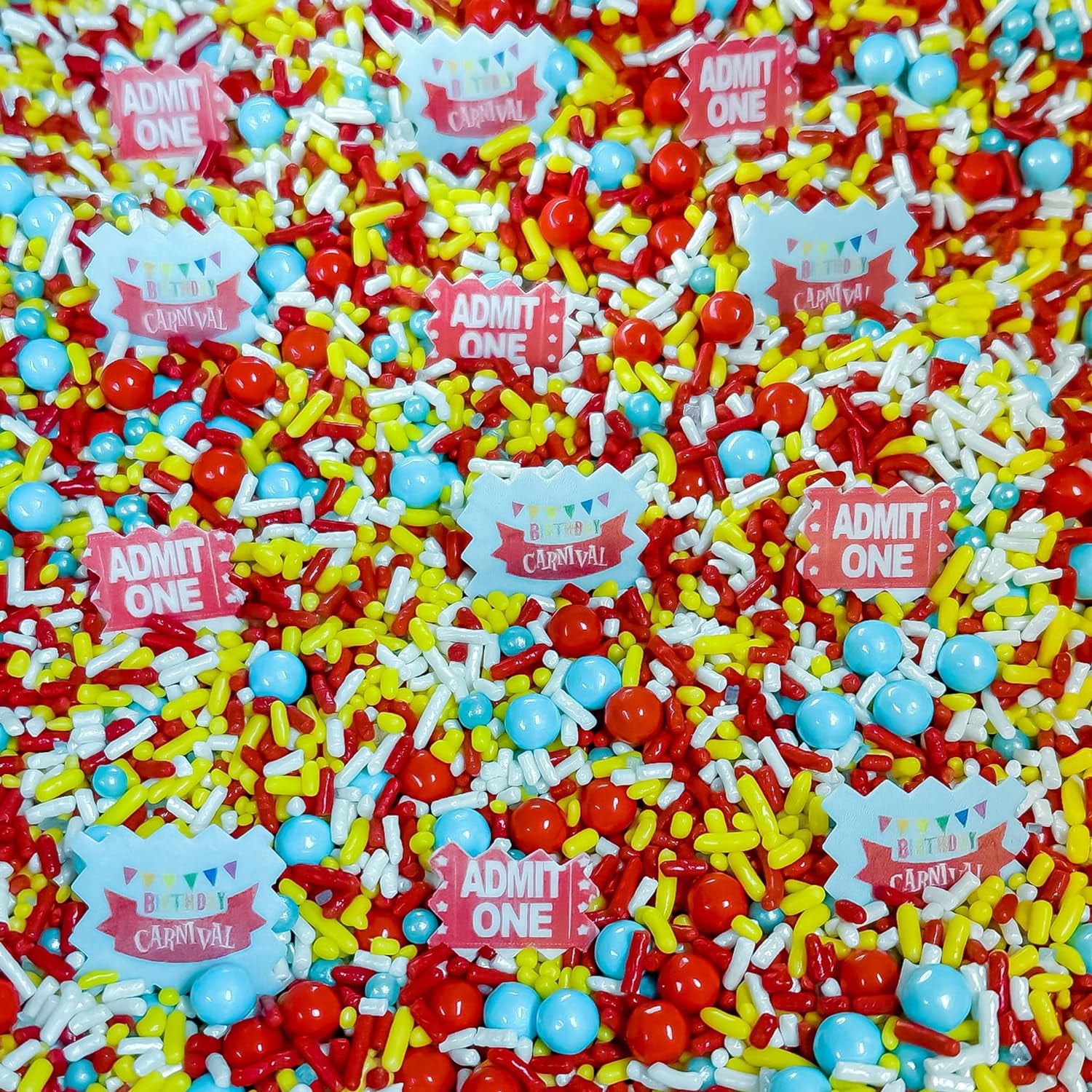Sprinkle Deco Carnival Edible Confetti Sprinkles, Dessert Toppers for ...
