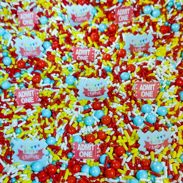 Sprinkle Deco® Carnival Edible Decoration Confetti Sprinkles Cake ...