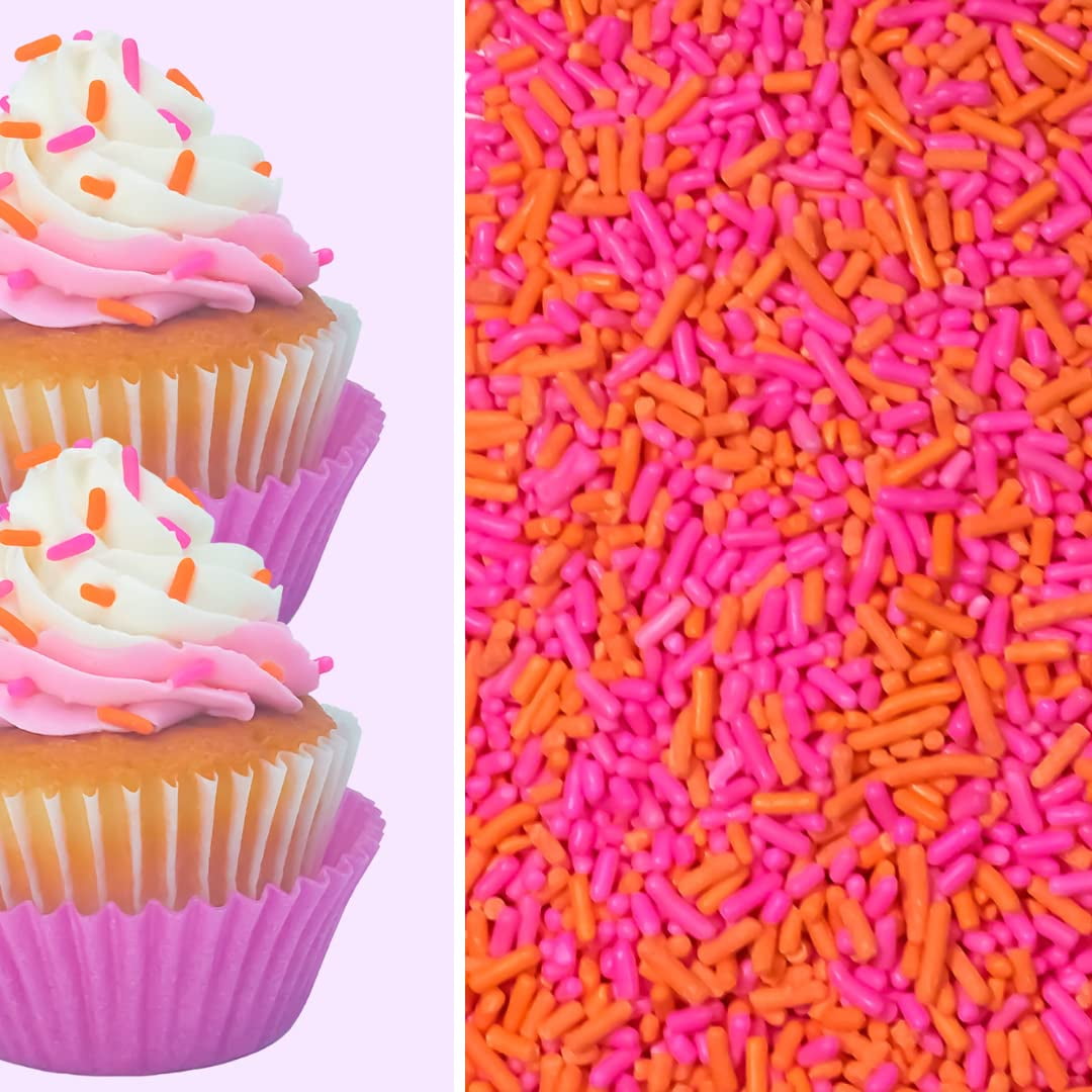 Sprinkle Deco® Orange and Pink Sherbet Cake Pop Cookie Cupcake Cakes ...
