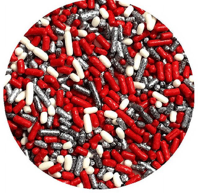 Sprinkle Deco® Red White Silver Cake Pop Cookie Cupcake Cakes Semi ...