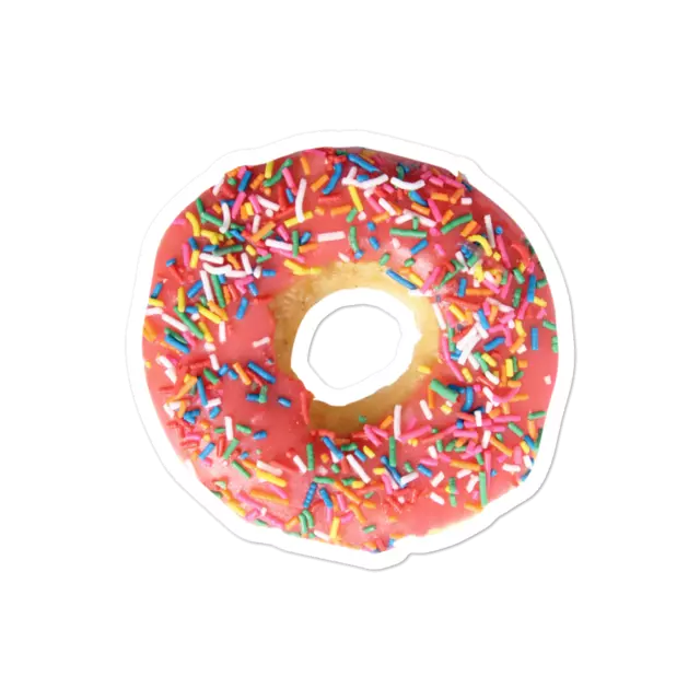 Sprinkle Donut Sticker Phone Decal Water Bottle Stickers Car Decals ...