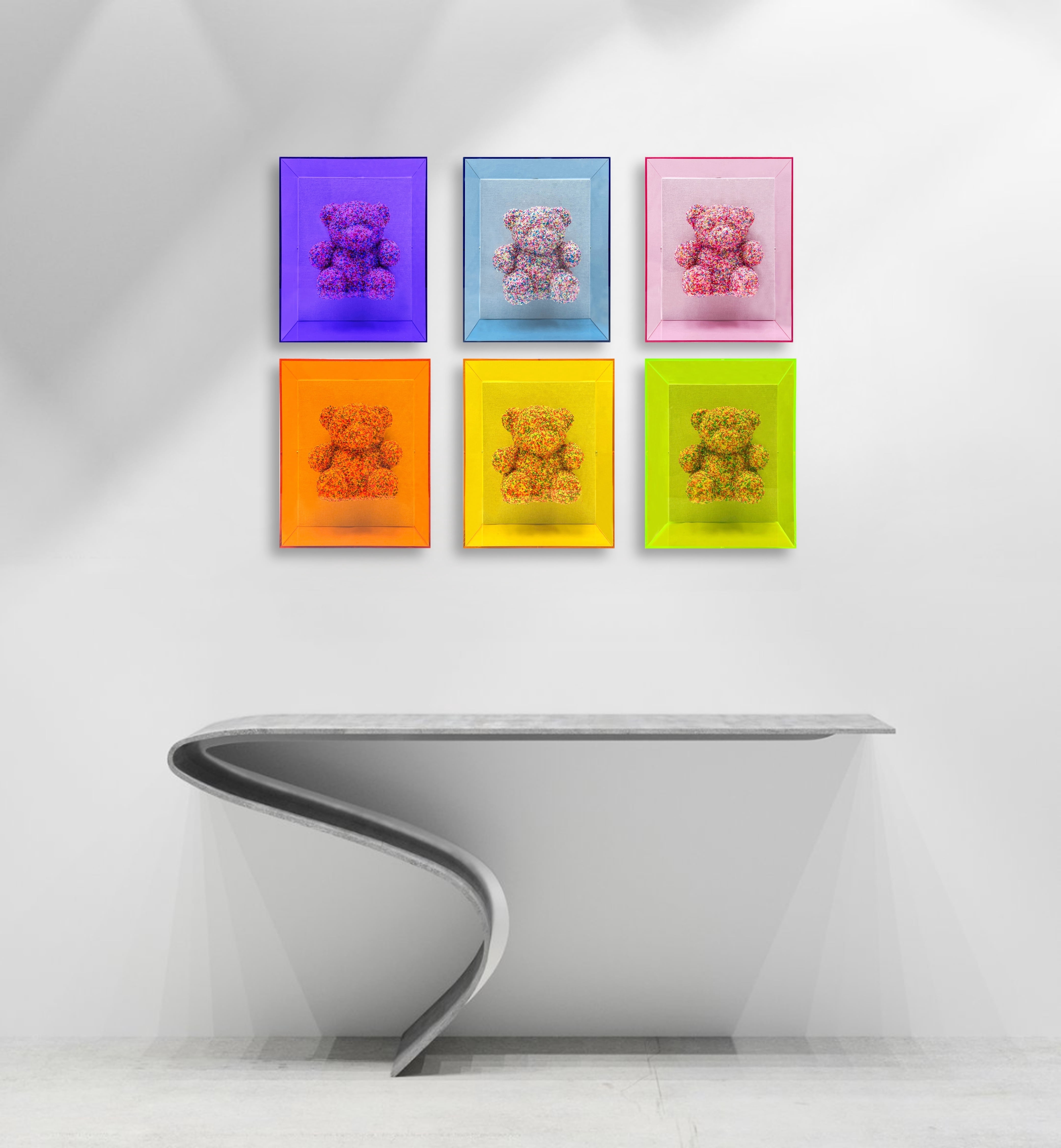 Sprinkle Gummy Bear Wall Art - All 6 Fun Colors - Walmart.com