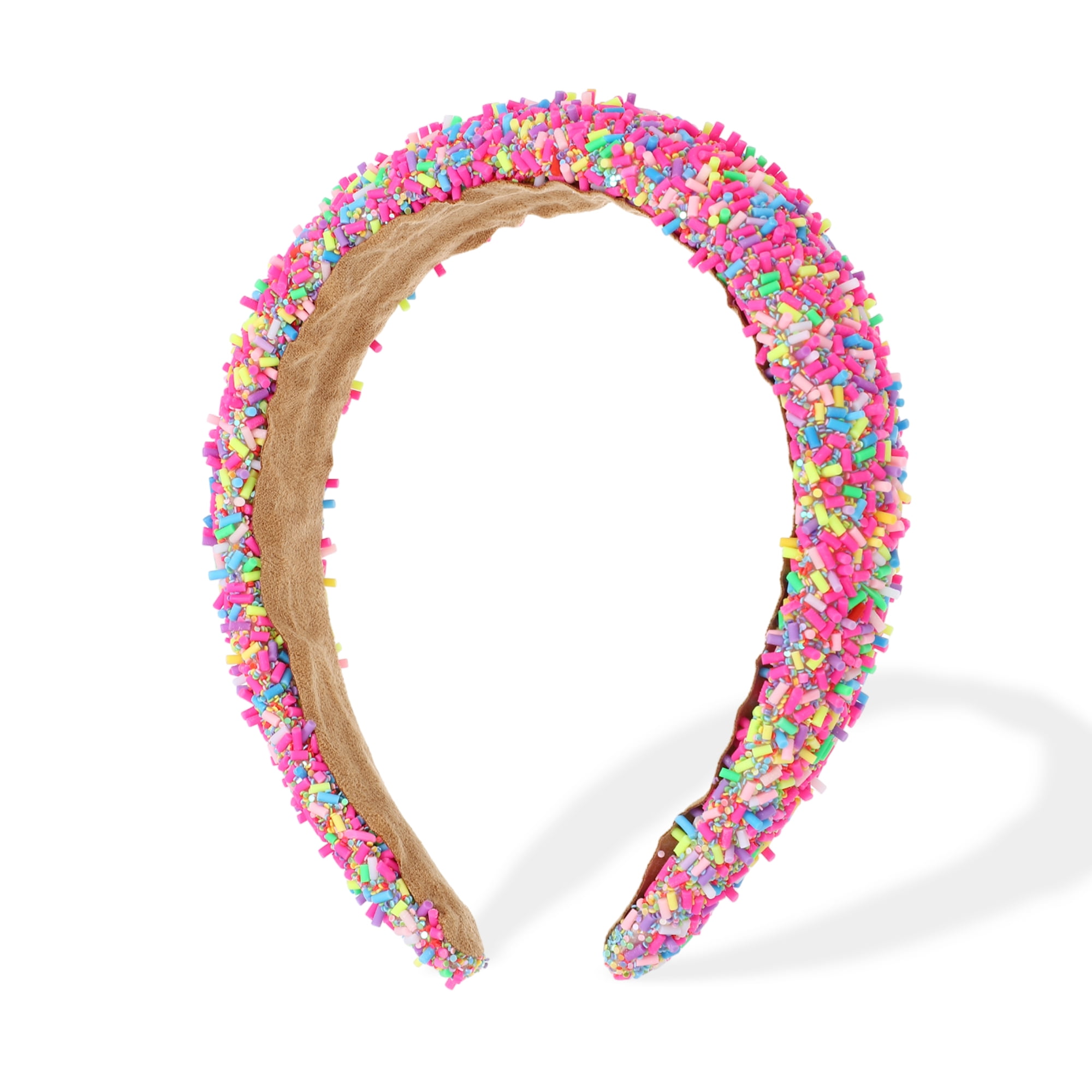Sprinkle Headband Decor Hairbands Wide Fashion Hair Hoops Hair Accessories for Women Rose Red ...