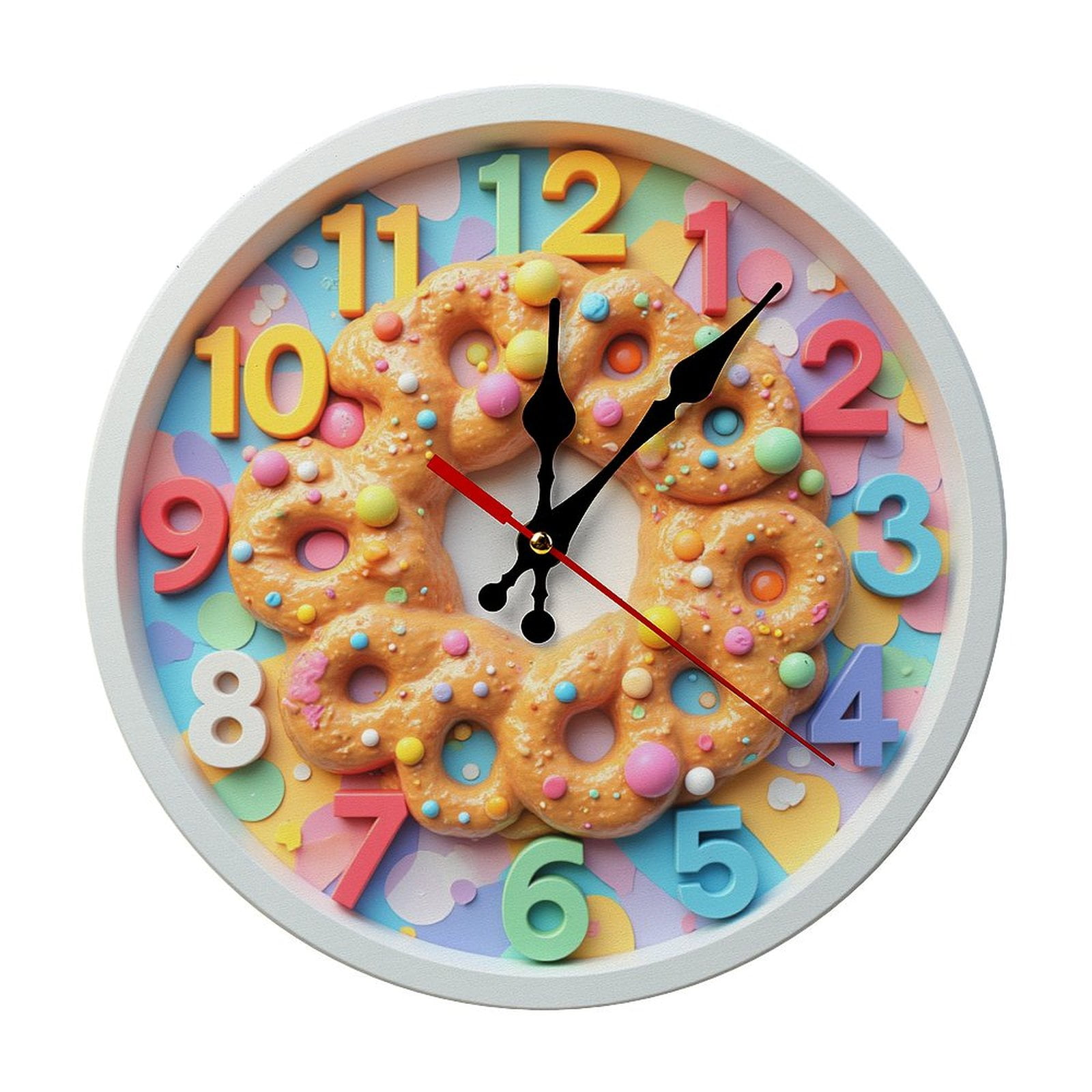 Sprinkle - covered donut as the centerpiece, framed by a riot of ...