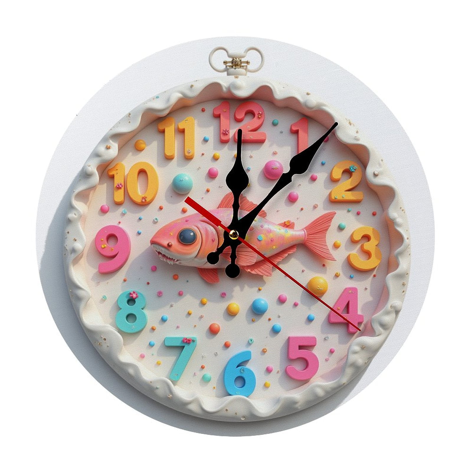 Sprinkle - covered pretzel with a bunny peeking out, framed by colorful ...