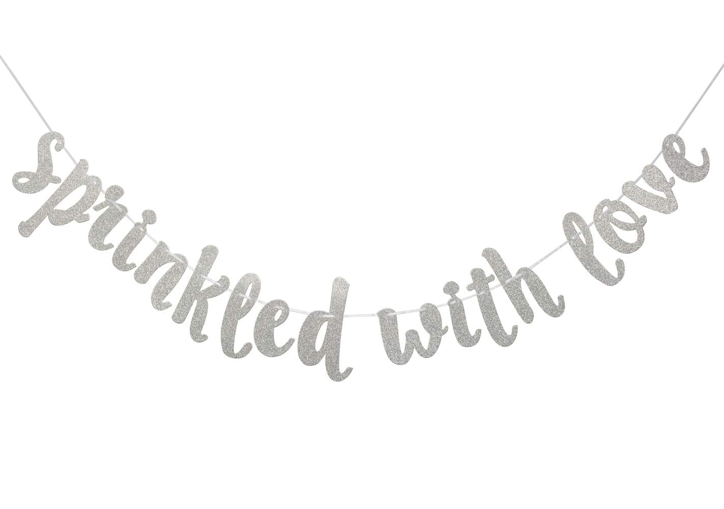 Sprinkled with Love Glitter Banner, Baby Sprinkle Banner, Baby Shower ...