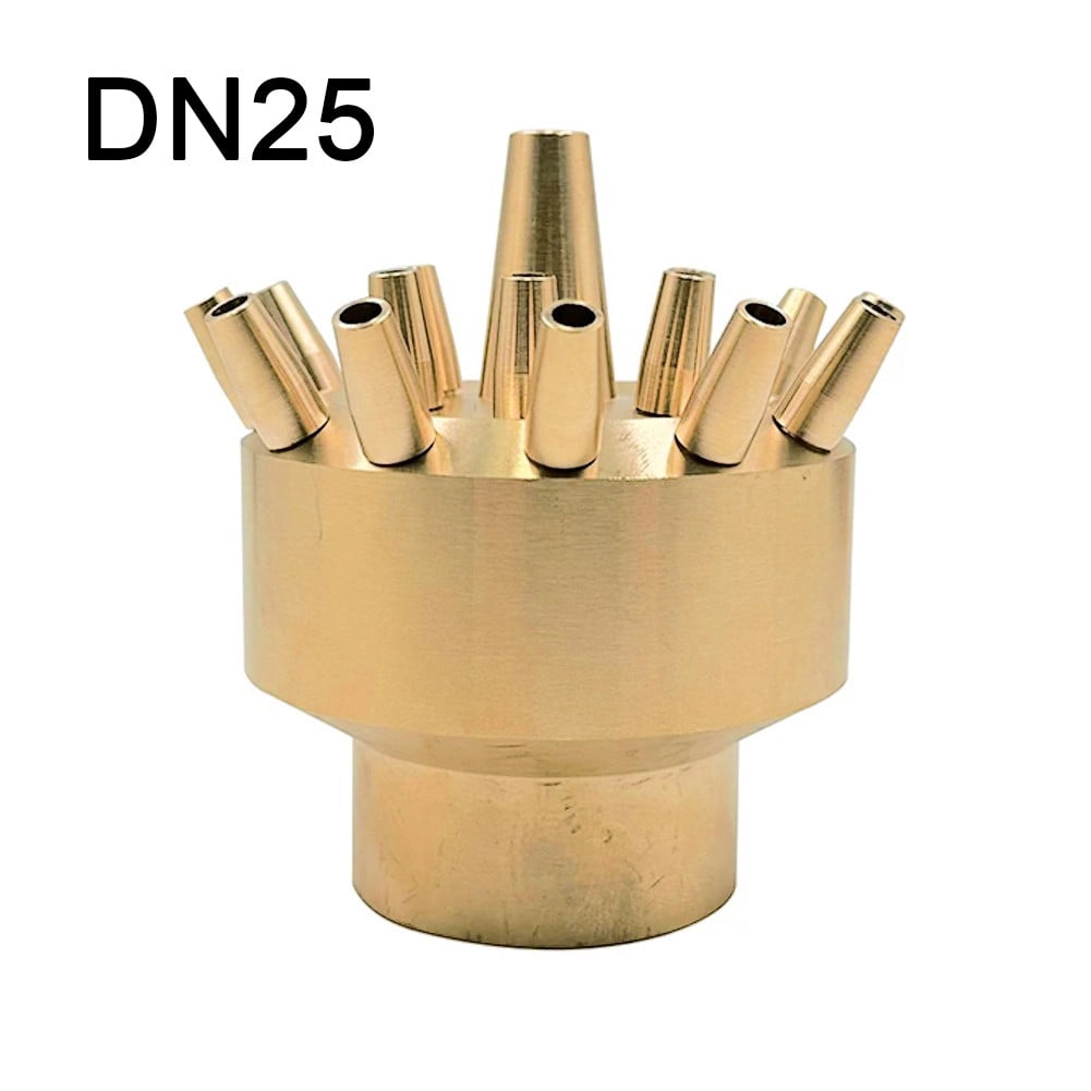 Sprinkler Copper Non Adjustable Three-layer Water Spray Nozzle Garden ...