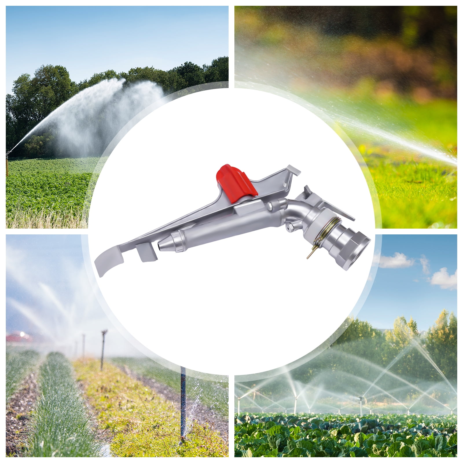 Sprinkler Gun Agriculture Irrigation 360 Adjustable Water Spray Impact ...