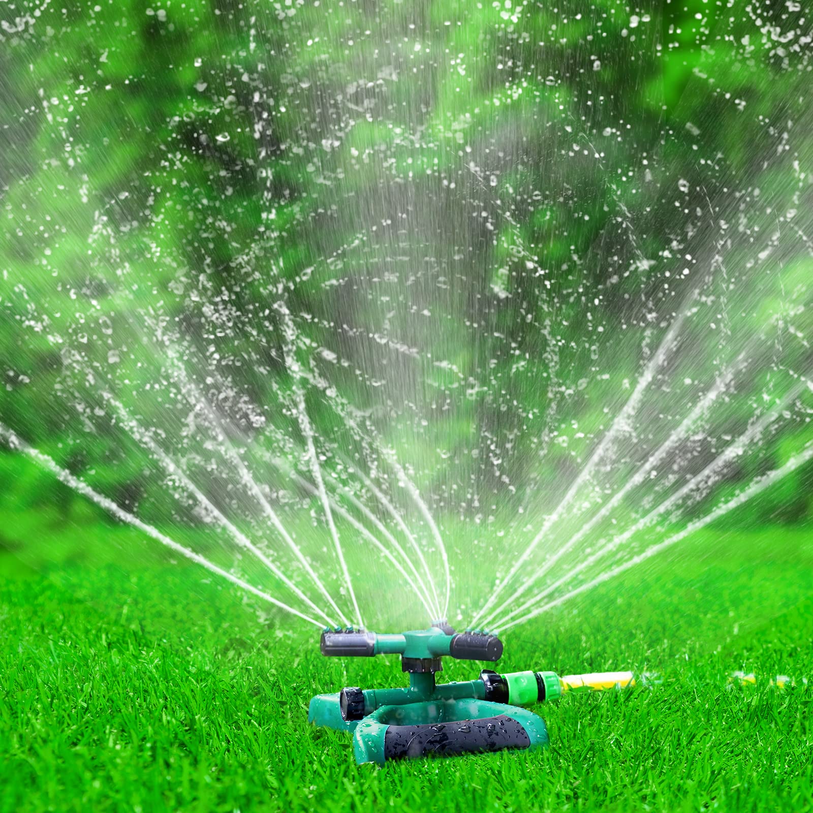 Sprinkler Rotating Lawn Sprinklers Large Area Coverage Water Sprinkler ...
