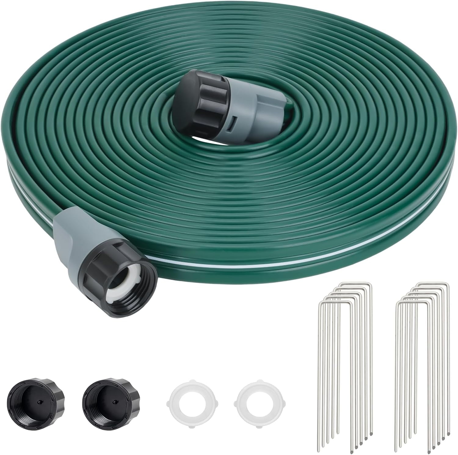 Sprinkler Soaker Hose 25ft for Garden Lawn, Watering Pipe with Holes ...