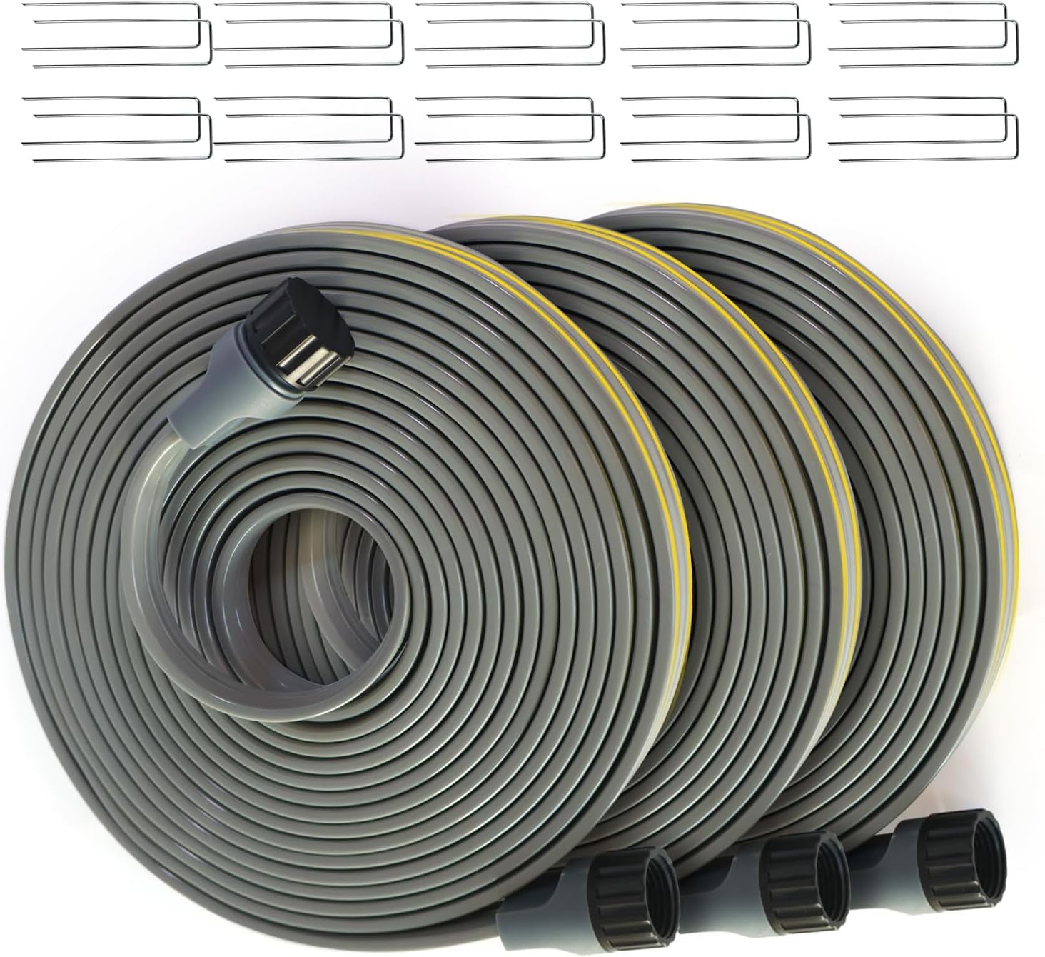 Sprinkler Soaker Hose 50ft 3-Pack Yard Sprinkler Hose 150 ft for Lawn ...