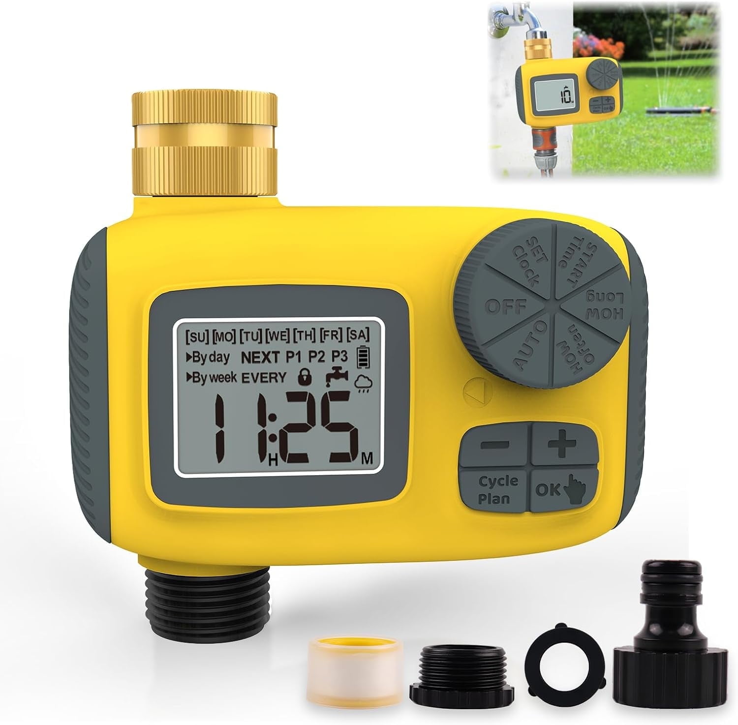 Sprinkler Timer, 2025 Brass Inlet Release Water Timer for Garden ...