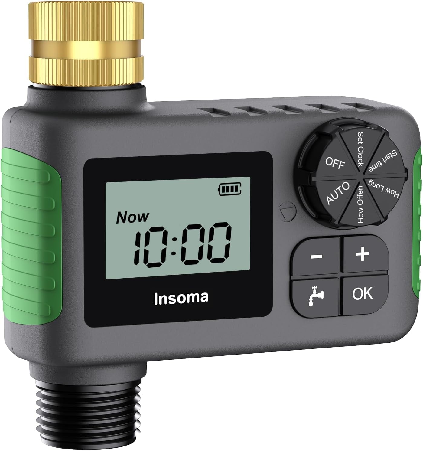 Sprinkler Timer Brass Inlet, Hose Timer for Watering, Programmable ...