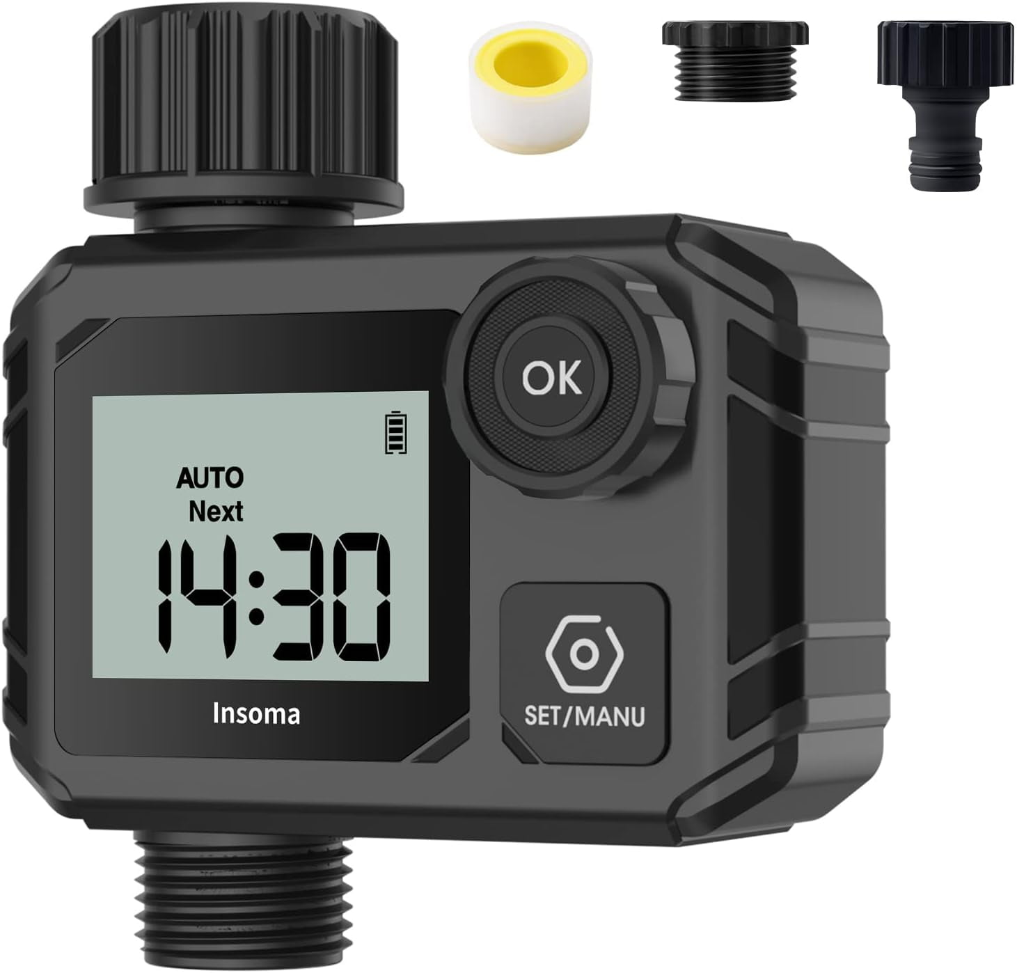 Automatic Sprinkler Timer for Garden Hose, Digital Watering System with ...