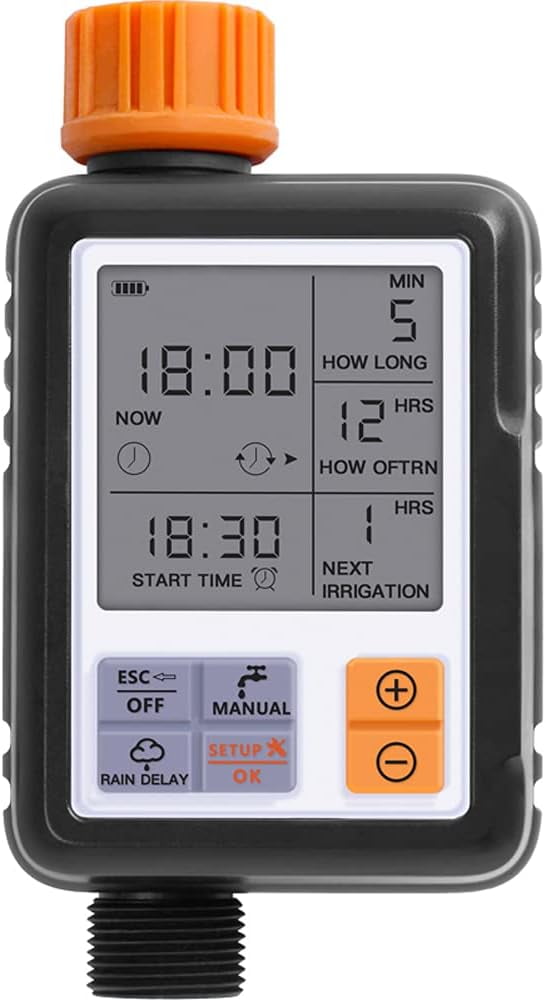 Sprinkler Timer, Outdoor Garden Hose Faucet Timers, Programmable Water ...