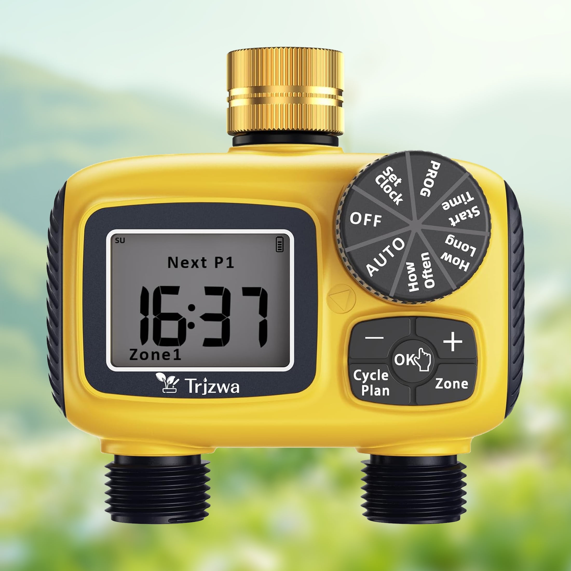 Sprinkler Timer Outdoor with Brass Swivel Water Timer for Garden Hose 2 ...