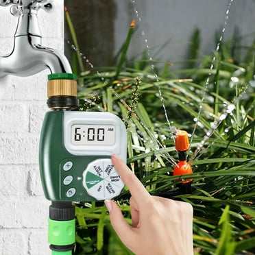Digital Sprinkler Timer for Garden Hose Watering, Battery Powered Hose ...