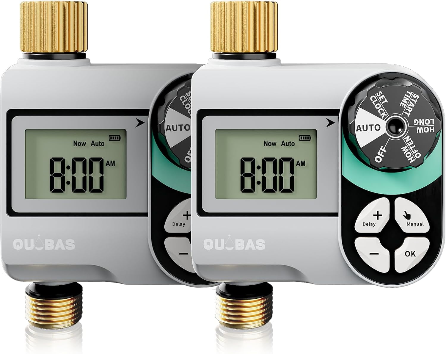 Sprinkler Timer, Programmable Hose Timers with Brass Inlet & Outlet ...