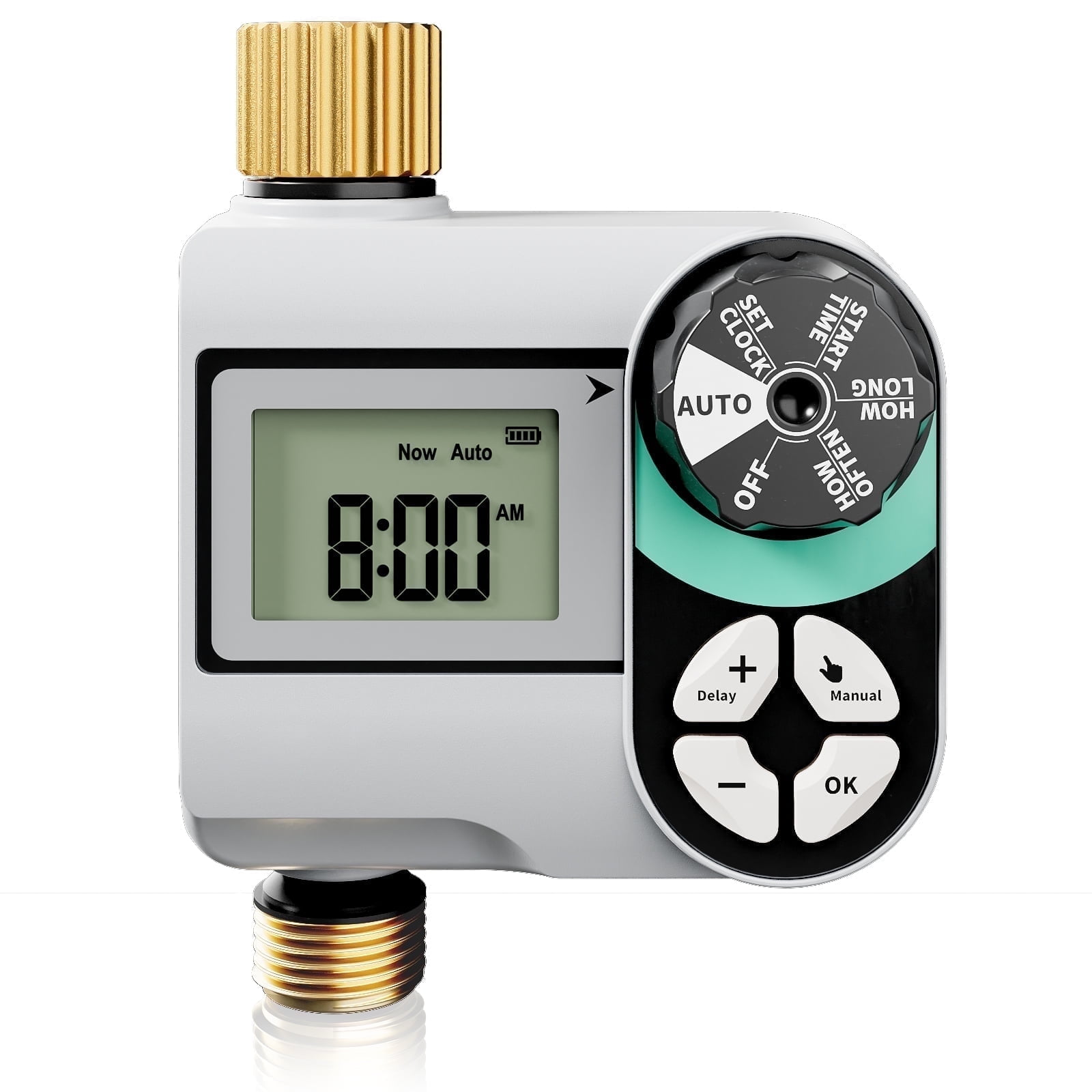 Sprinkler Timer, Programmable Hose Timers with Brass Inlet & Outlet ...