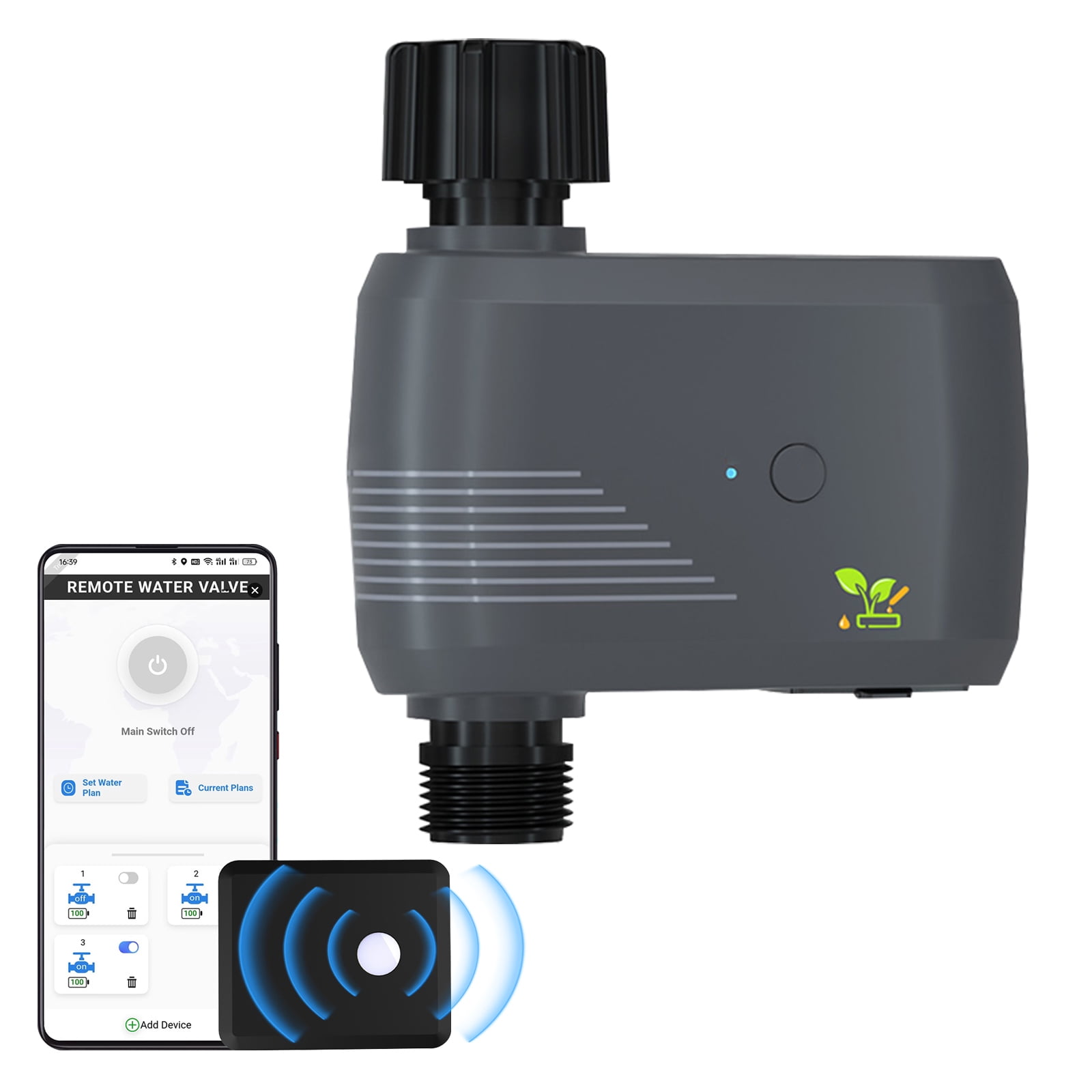 Sprinkler Timer WiFi Water Timer, Smart Wireless Hose Faucet Timer for ...