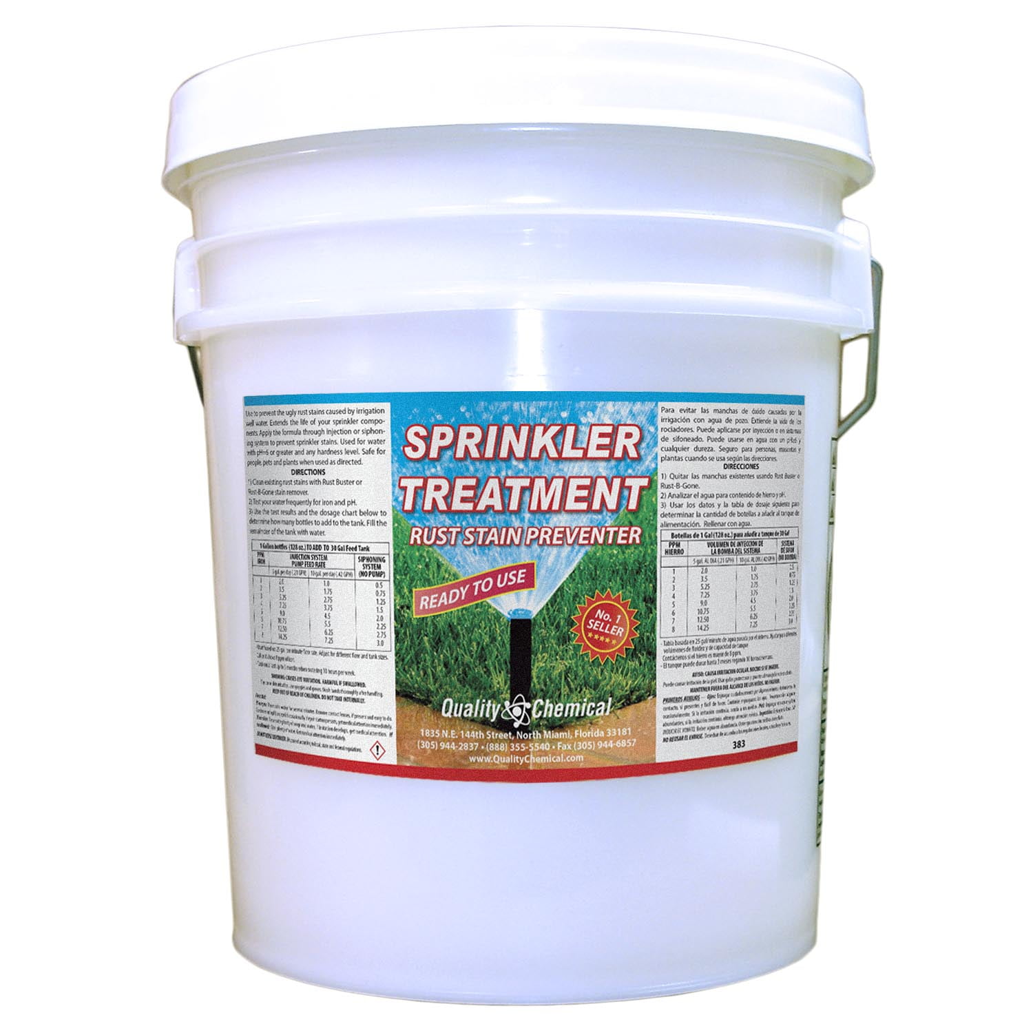 Sprinkler Treatment Rust Stain Preventor - 5 gallon pail - Walmart.com