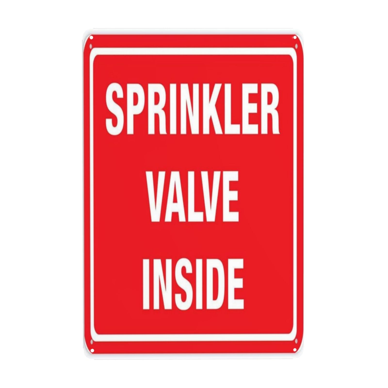 Sprinkler Value Inside Tin Sign Warning Metal Sign Vintage Sign Wall ...
