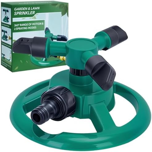 Sprinklers for Yard, Adjustable 360 Degree Rotation Garden Sprinkler ...