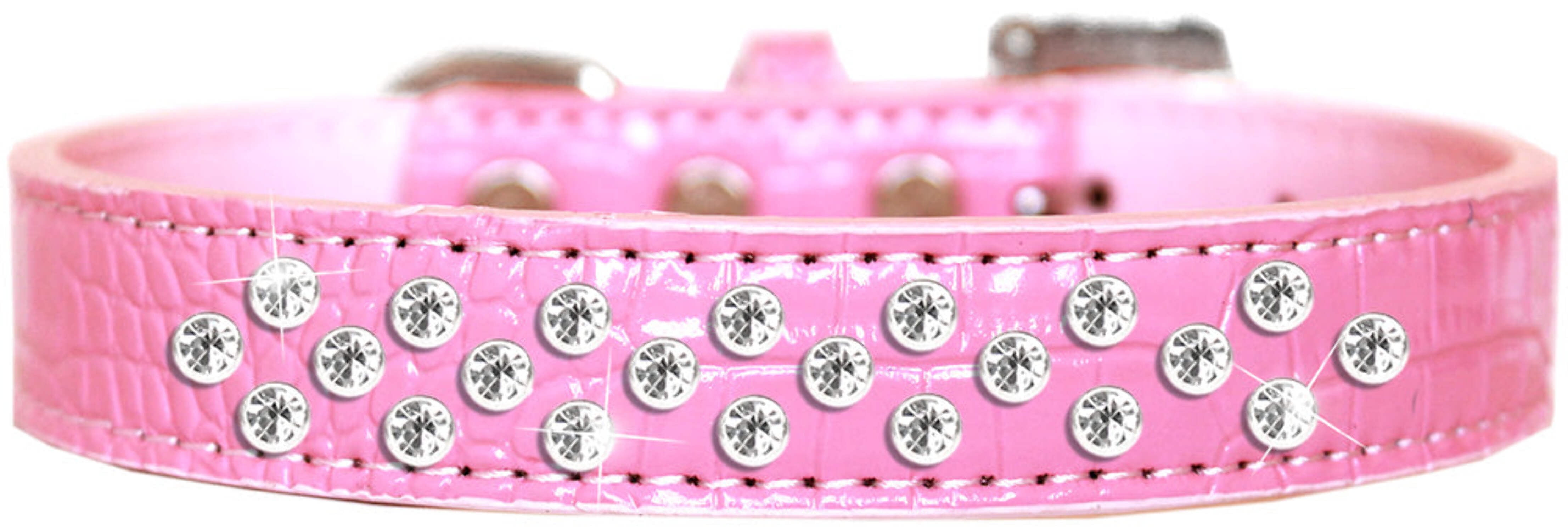 Dog, Puppy and Pet Designer Croc Collar, "Sprinkles Clear Jewel Rimsets ...