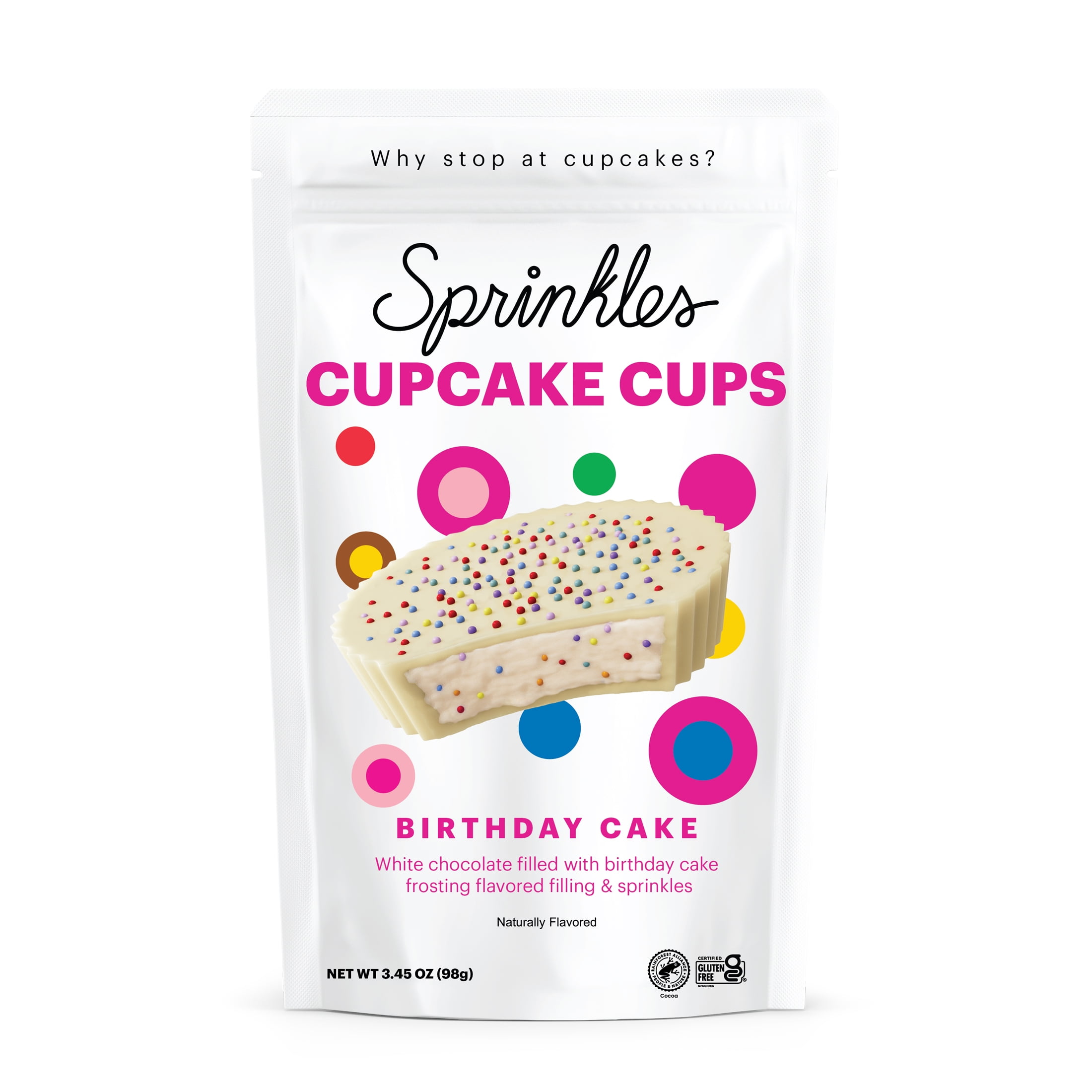 Sprinkles Premium Birthday Cake Cupcake Cups, 3.45oz Pouch, Gluten Free ...