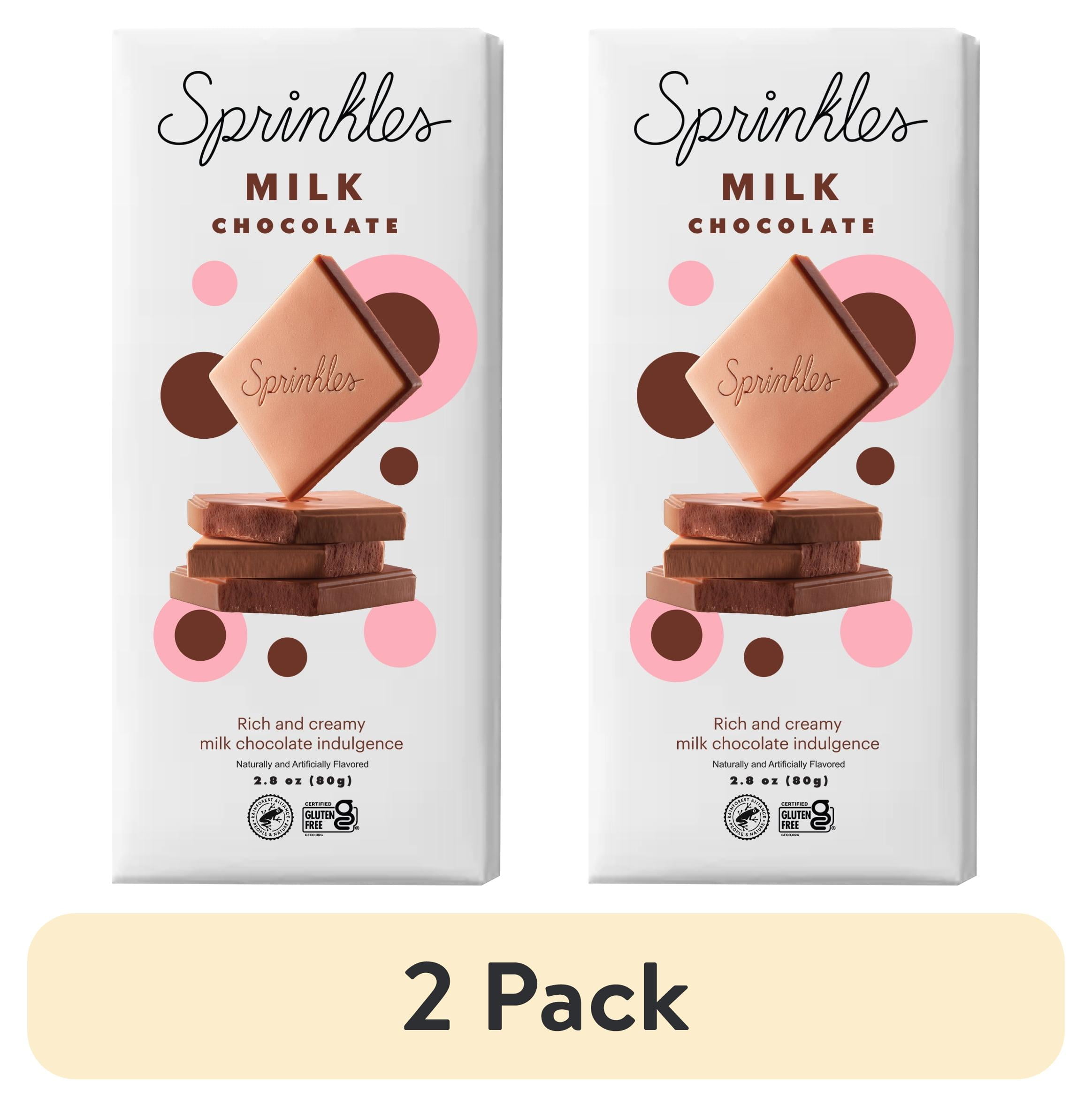 (2 pack) Sprinkles Premium Milk Chocolate Bar - Walmart.com