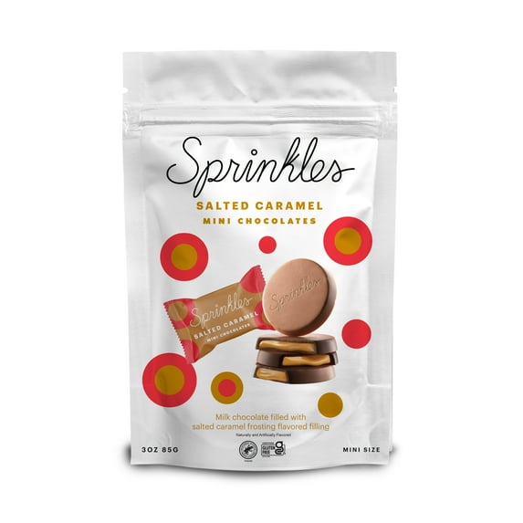 Sprinkles Premium Mini Salted Caramel Chocolate Bars- Pouch (12 count ...